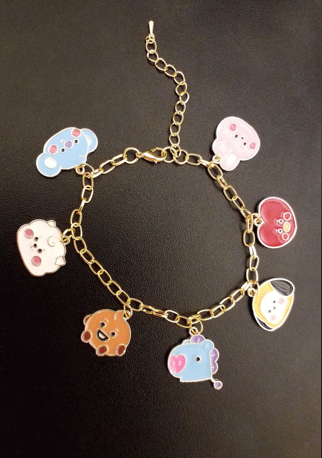 BTS BT21 Baby Charm Bracelet - Etsy