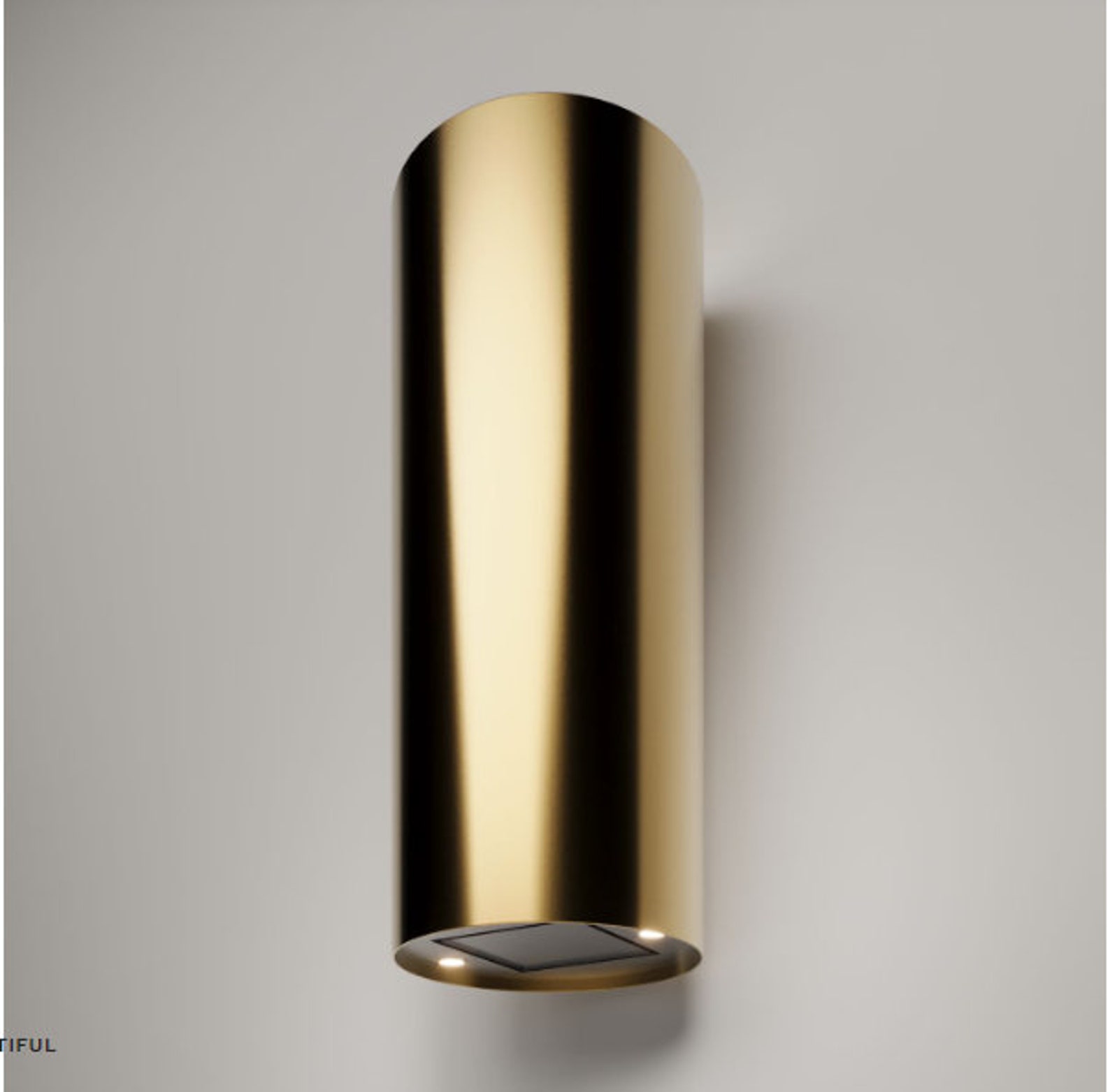 Cylinder Brass Range Hood: Modern Kitchen Tube Vent - Etsy