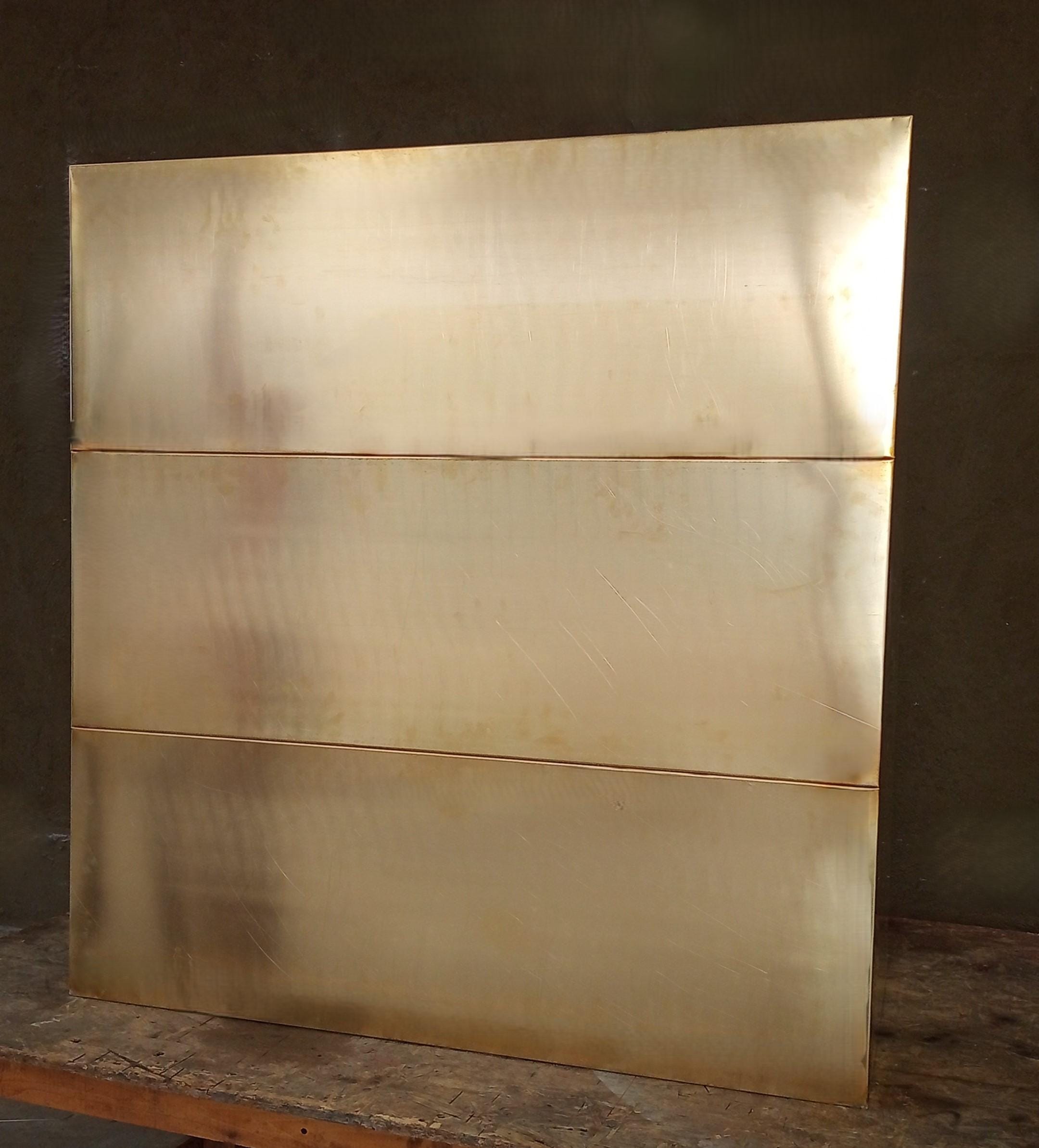 Modern Brass Range Hood: Custom Kitchen Wall Mount - Etsy