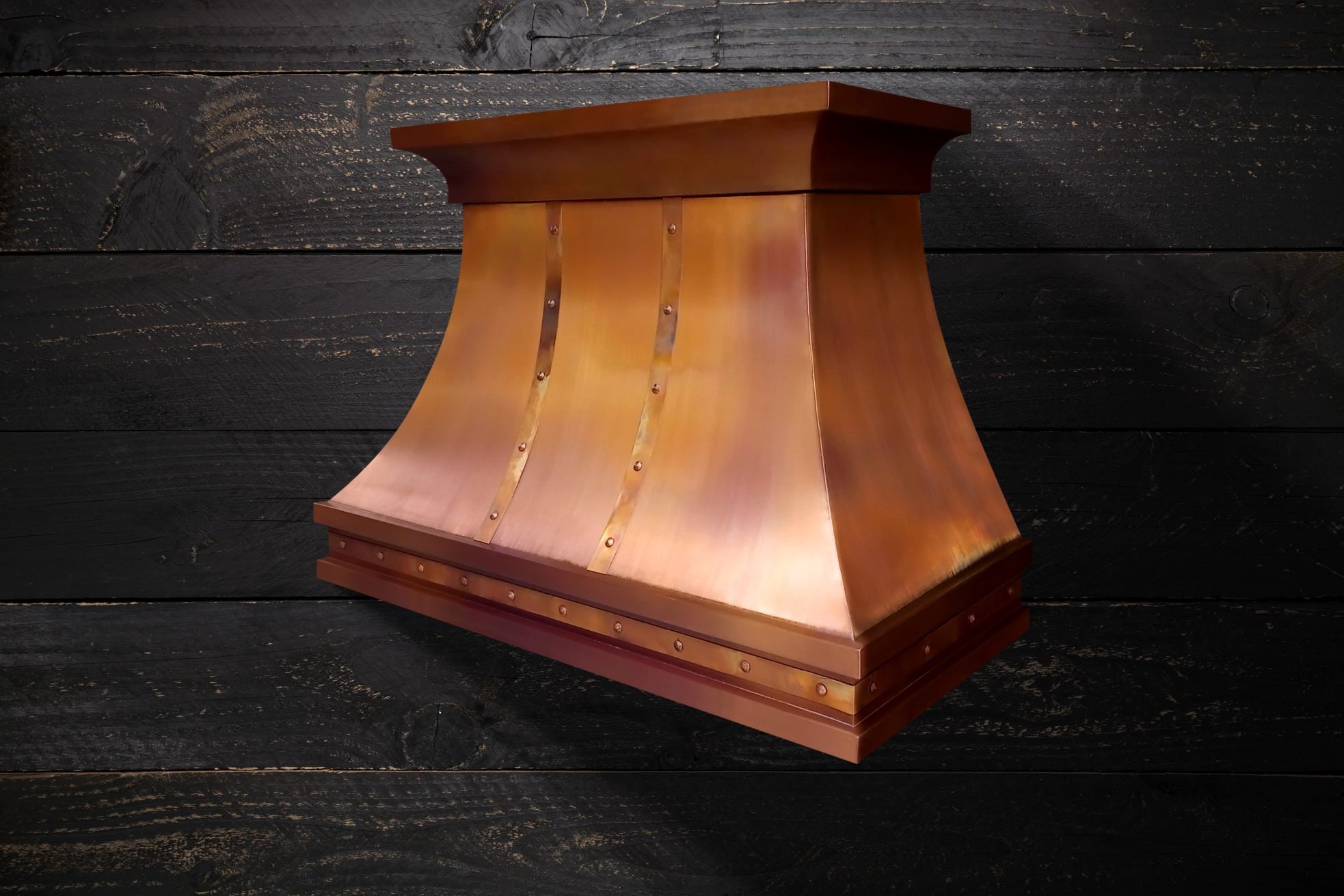 Antique Copper Kitchen Range Hood With Vintage Patina - High Qualityi ...