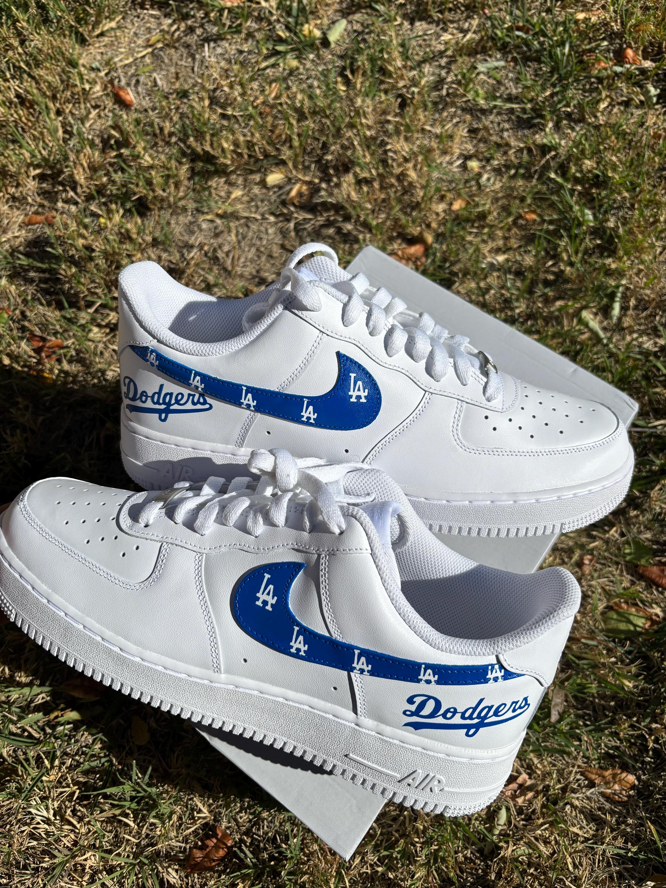 LA Dodgers Custom Sneakers - Etsy