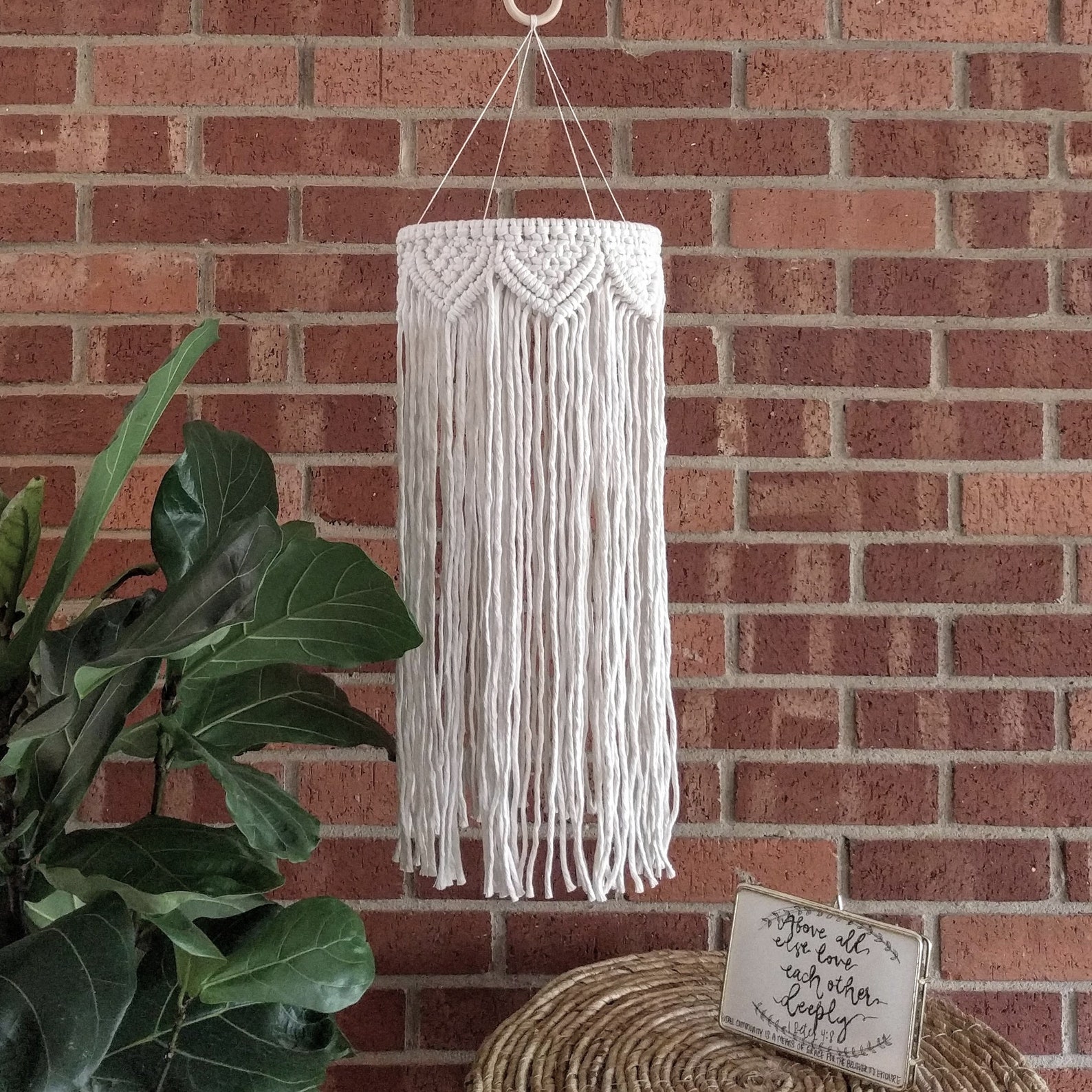Medium Macrame Lantern Macrame Chandelier Macrame Mobile | Etsy