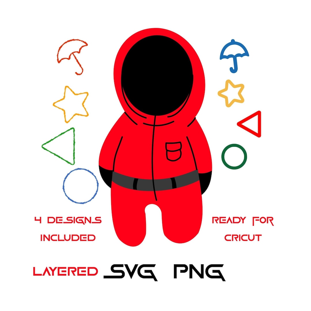 Digital Squid Game Symbols Decor SVG Squid Games PNG Clipart - Etsy