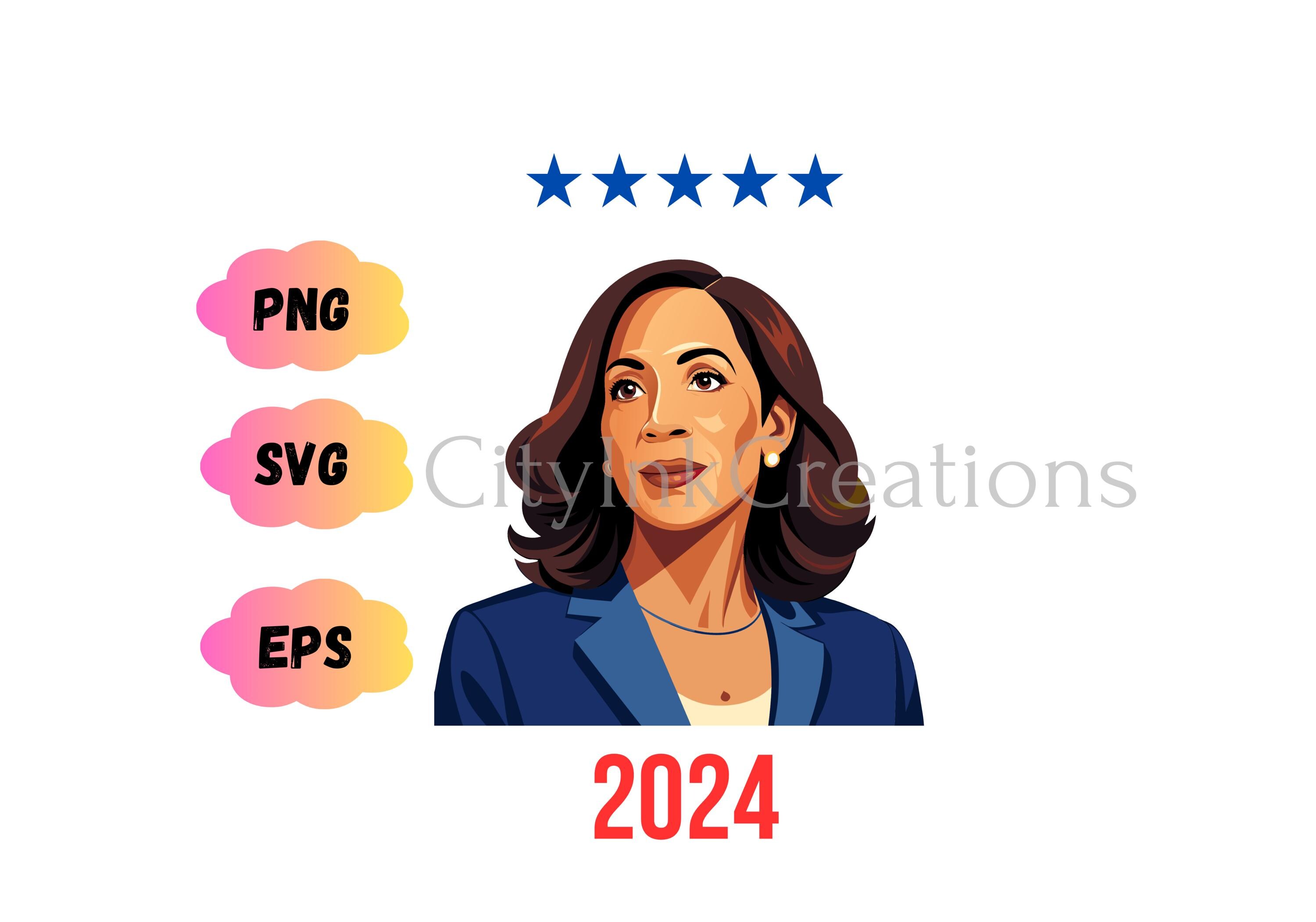 Kamala Harris 2024 Kamala Harris SVG Kamala Harris PNG Kamala Harris ...