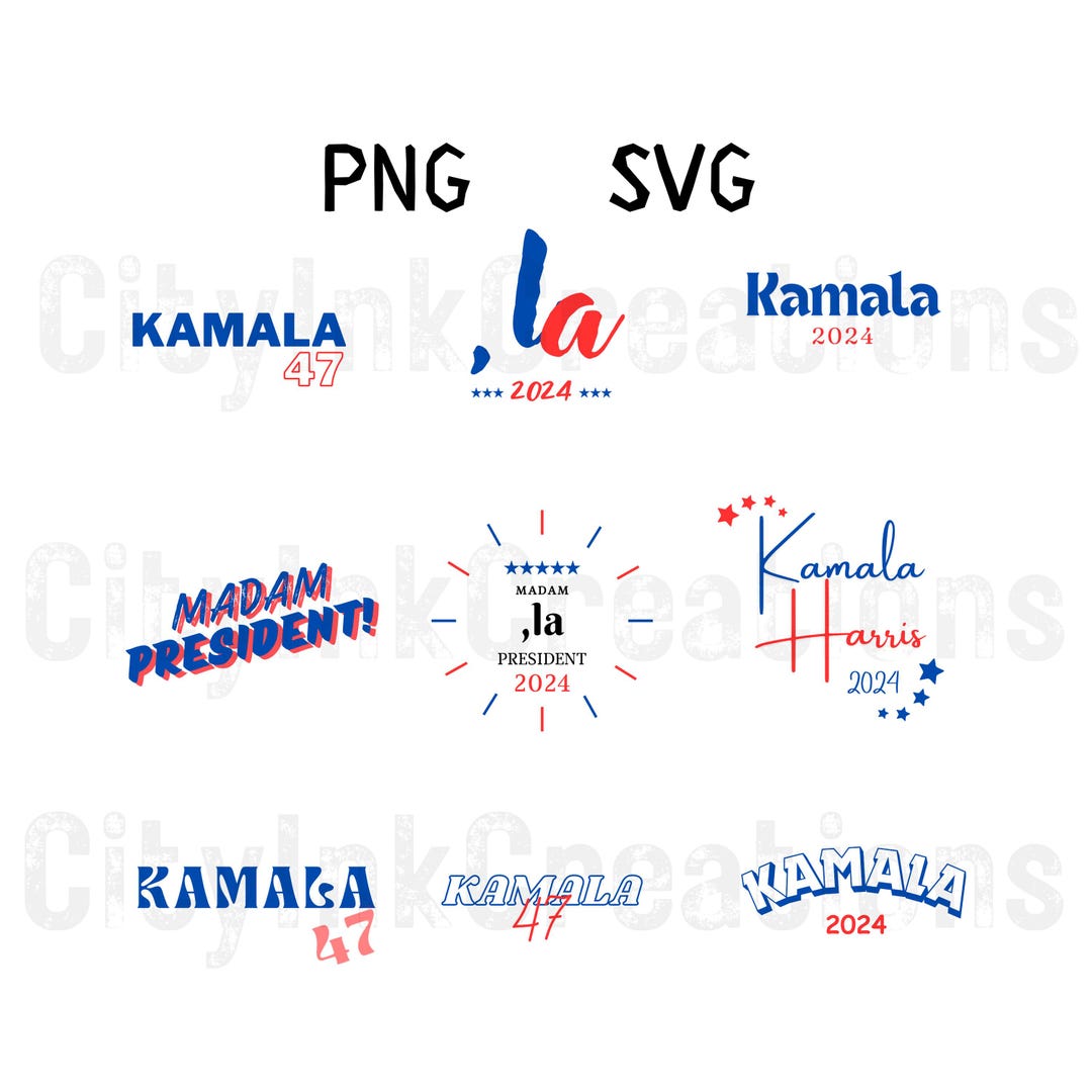Kamala Harris Bundle Kamala Harris SVG Kamala Harris PNG Kamala Harris ...