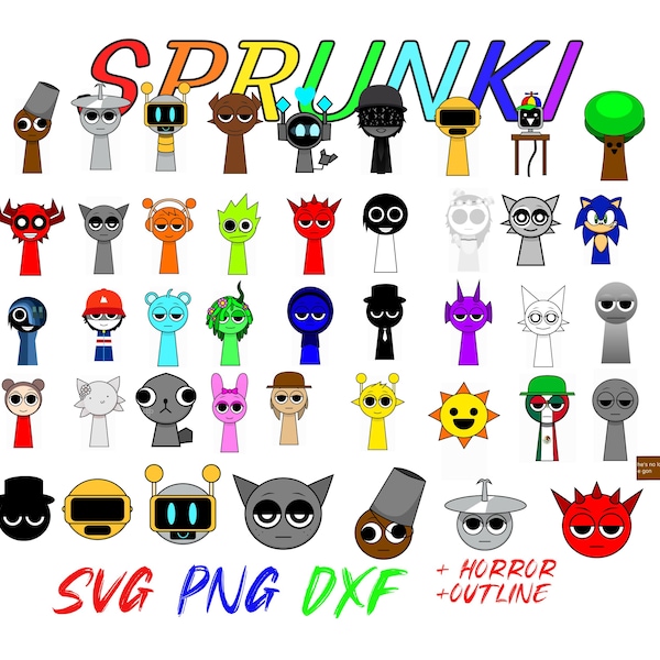 Sprunki Svg - Etsy