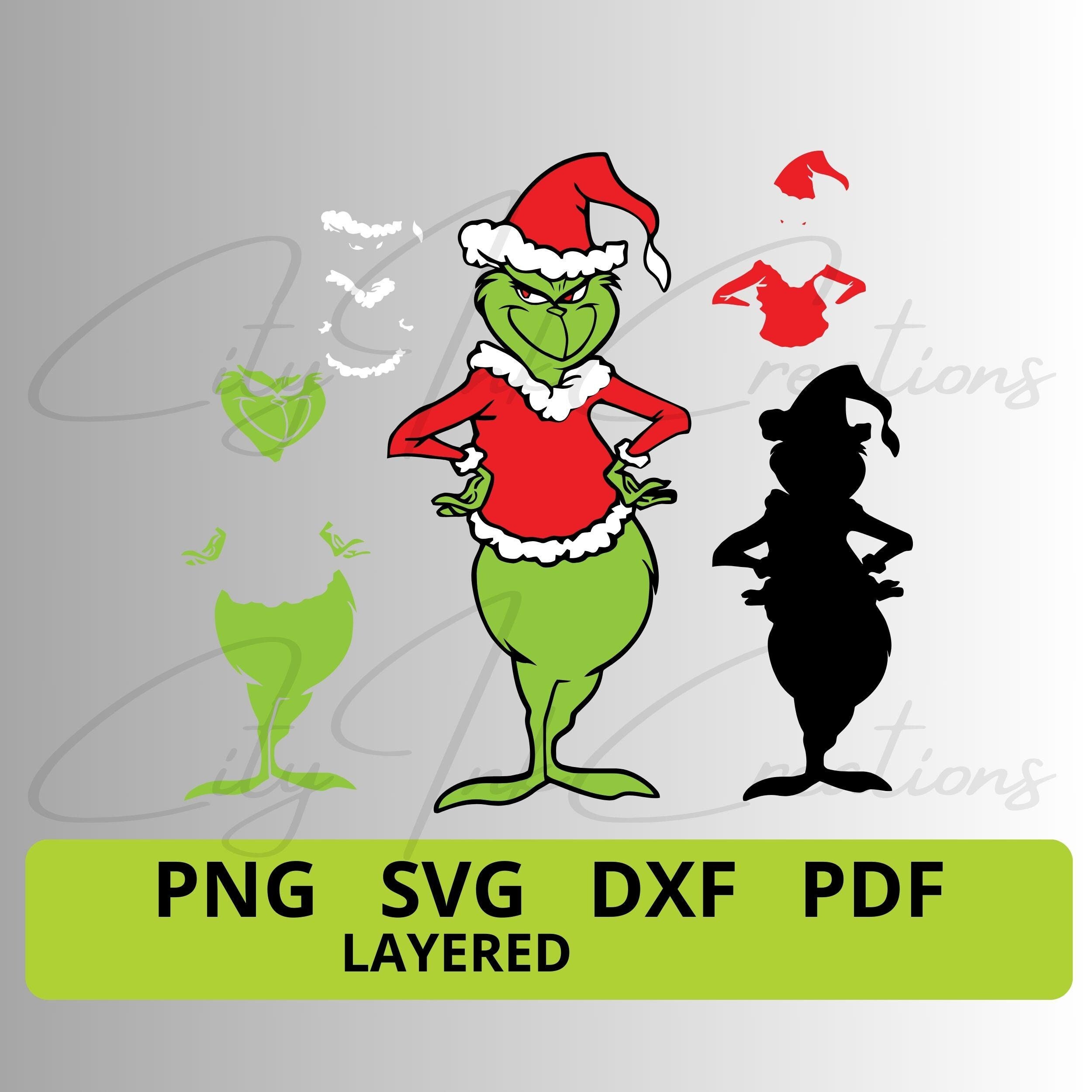 Grinch Standing SVG, Grinch PNG, Grinch Layered Svg Cricut, Grinch Ornaments Svg, Grinch Svg ...