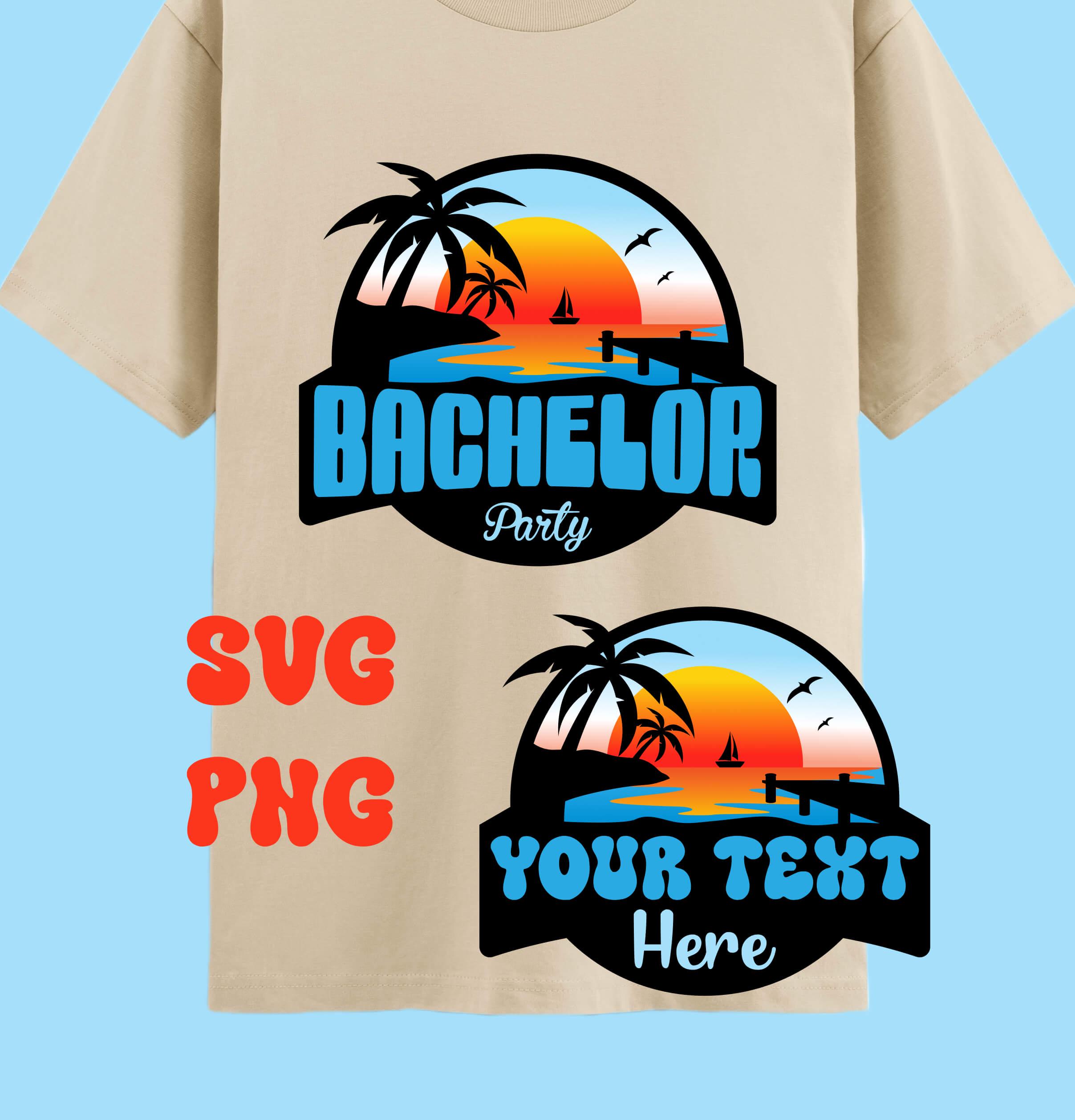 Custom Logo SVG Bachelor Party PNG Custom Logo Beach Towel Bachelor ...