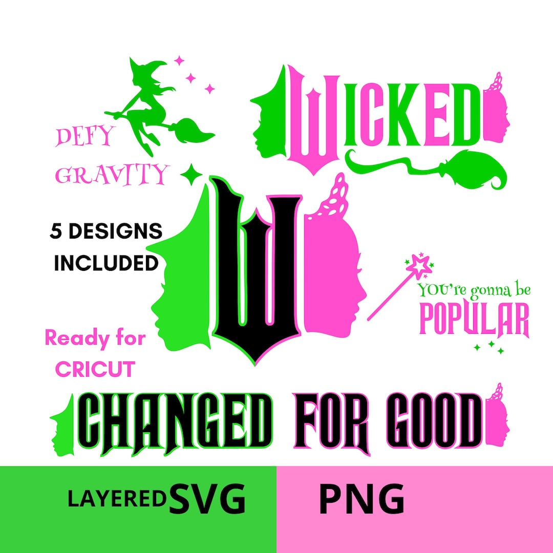 Wicked SVG, Wicked PNG Sublimation Design, Wicked Witch SVG, Wicked Svg ...
