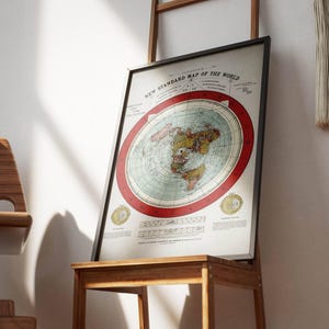 Alexander Gleason Map 1892 Gleason Map of the World Map Poster Digital ...