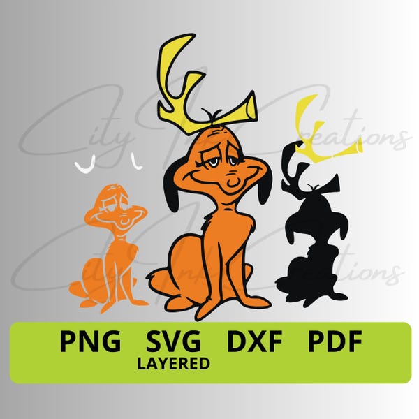 Max Grinch Dog Clip Art - Etsy