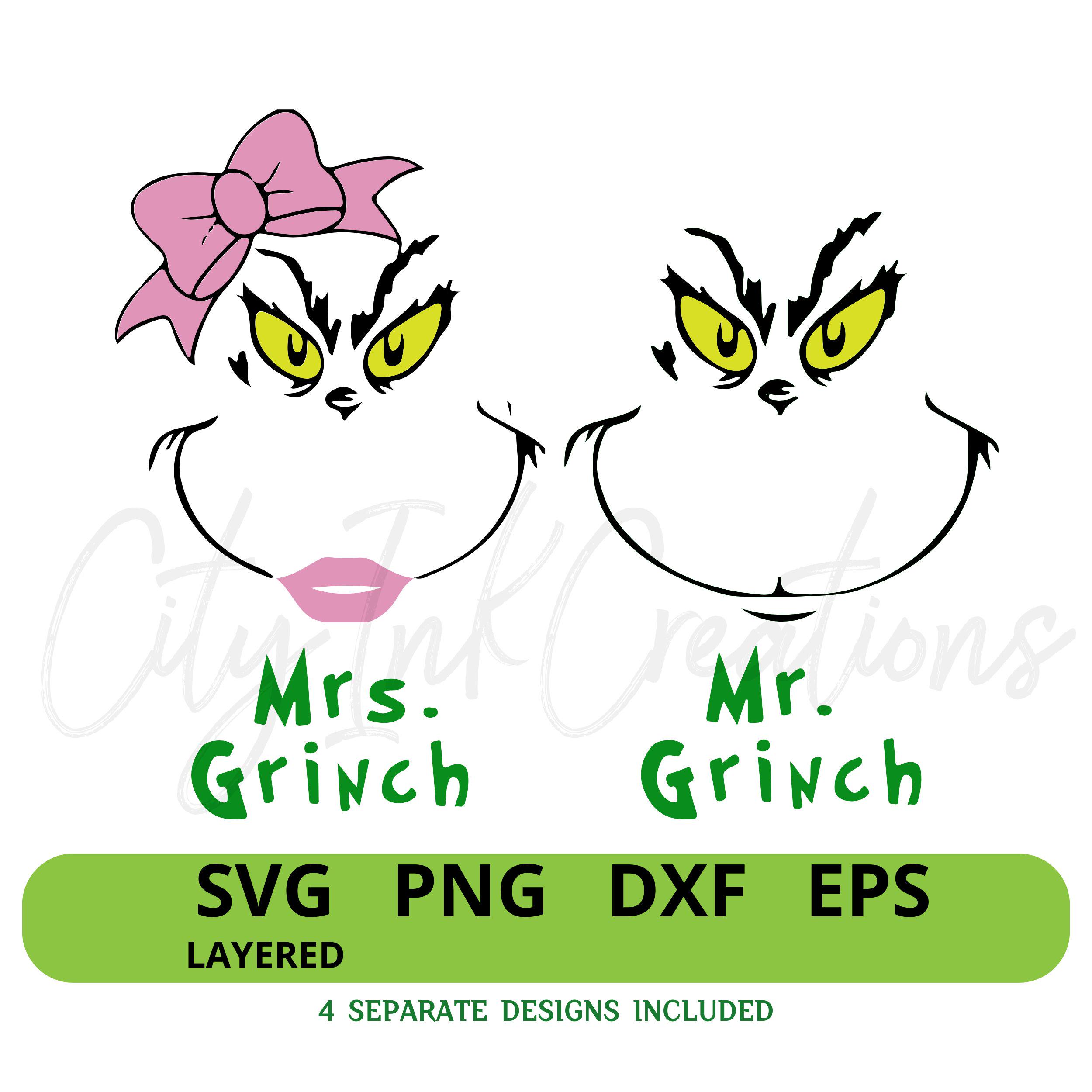 Layered Grinch SVG, Pink Grinch PNG, Grinch Layered Svg, Silhouette ...