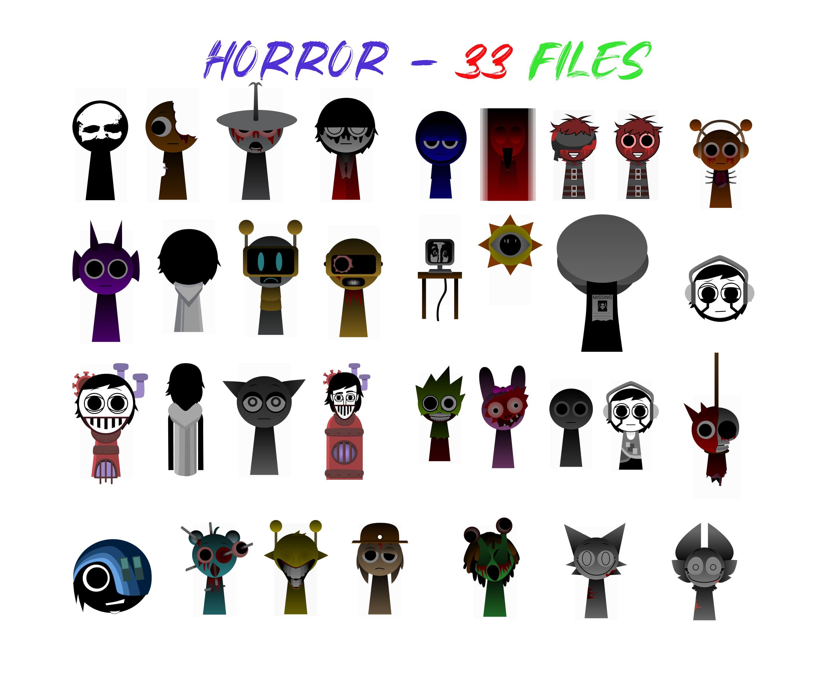 Incredibox Sprunki Svg Bundle Sprunki Outline Coloring Pages Sprunki ...