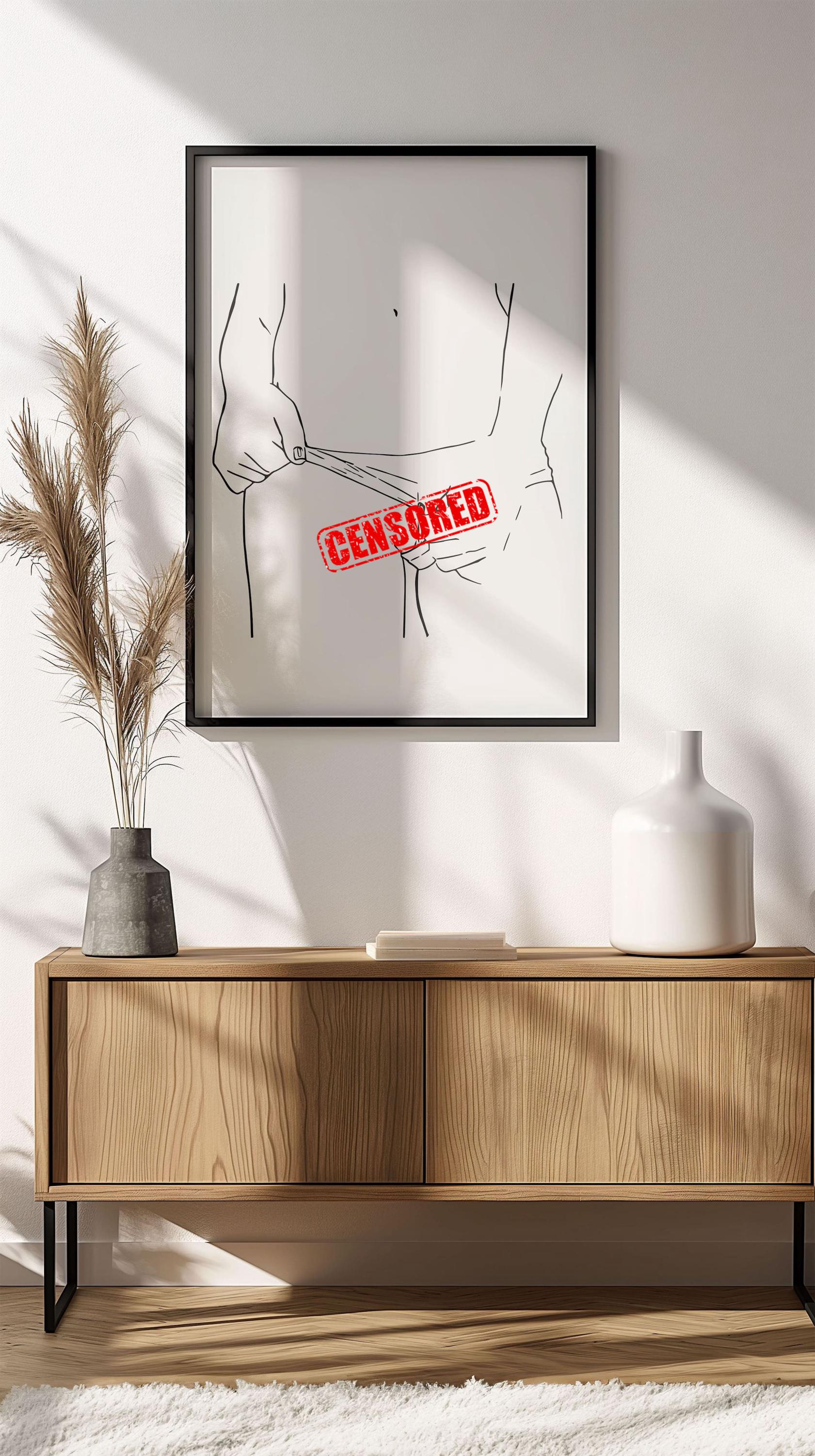 Sexy Naked Woman Line Art Explicit Female Nude Mature Woman With ...