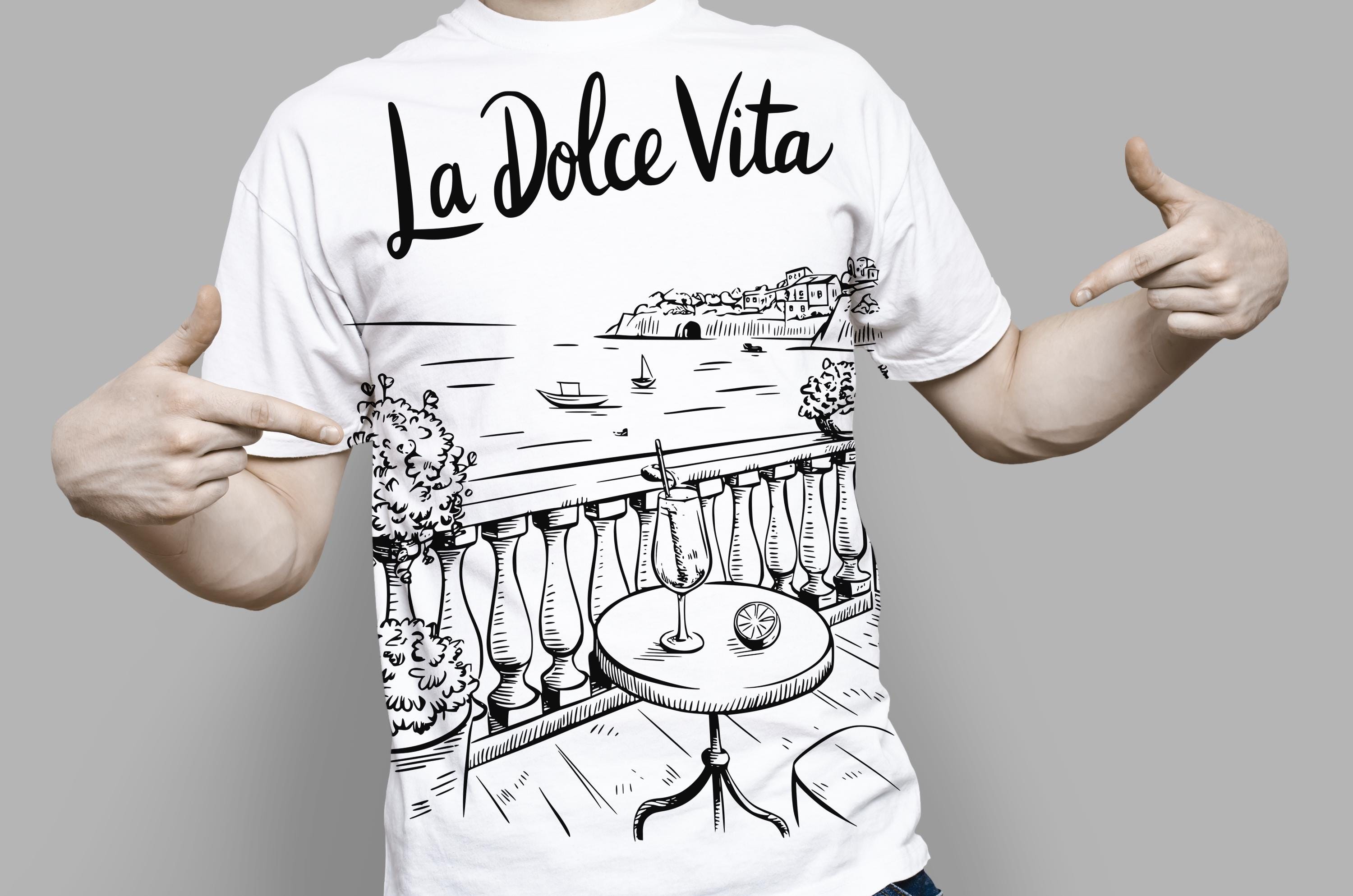 La Dolce Vita Svg Files for Cricut, Italian Shirt Print, Italy Vacation ...