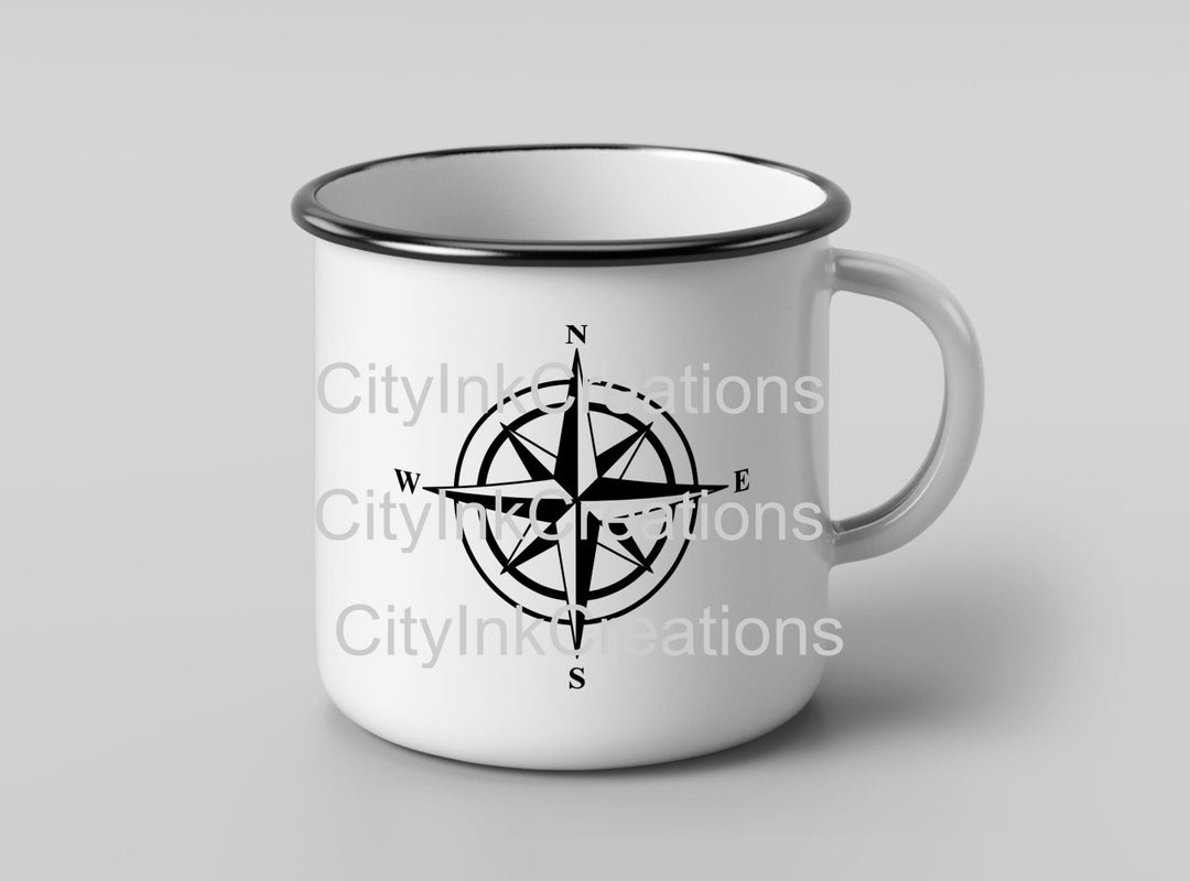 Nautical Compass Rose SVG, Wind Rose, Nautical Coordinates, Marine ...