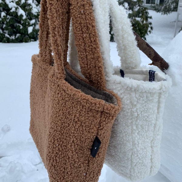 Fuzzy Tote Bag - Etsy