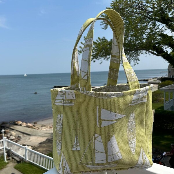 Preppy Tote Bag - Etsy