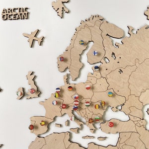 Wooden World Map , DIY Map , World Map Wall Art, Home Decor ...