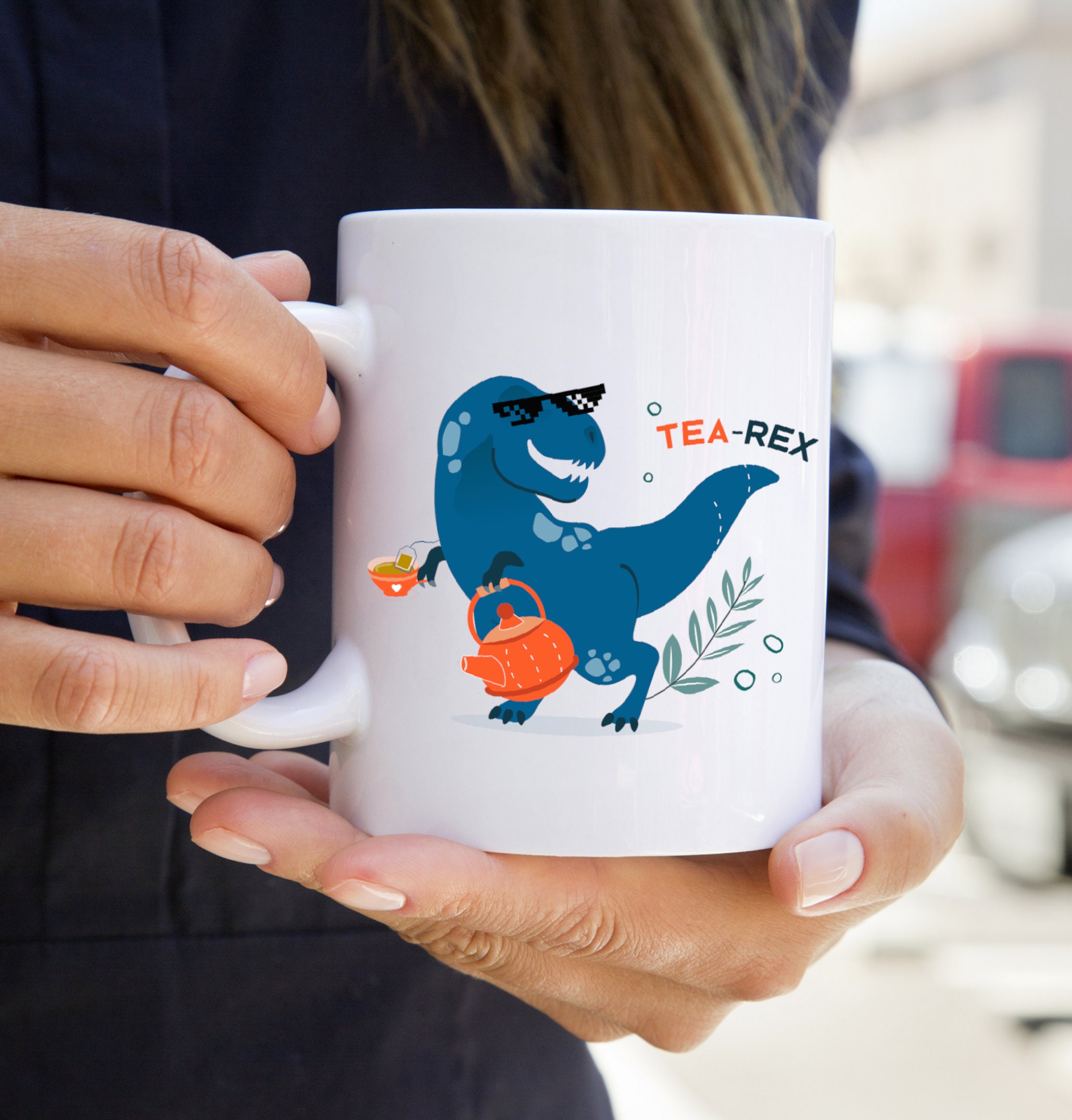 Tea-rex Mug. Funny T-rex Cup. Cute Dinosaur Gift. - Etsy