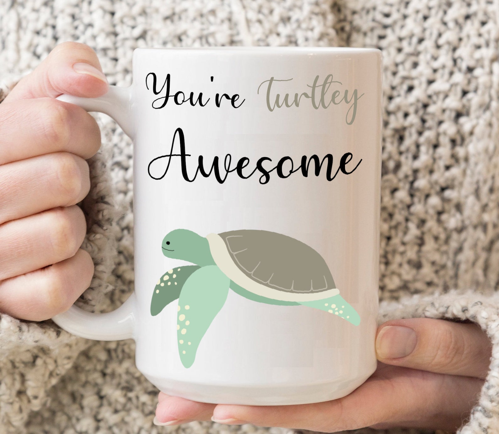 You're Turtley Awesome Mug. Funny Turtle Gift Mug. Turtles - Etsy