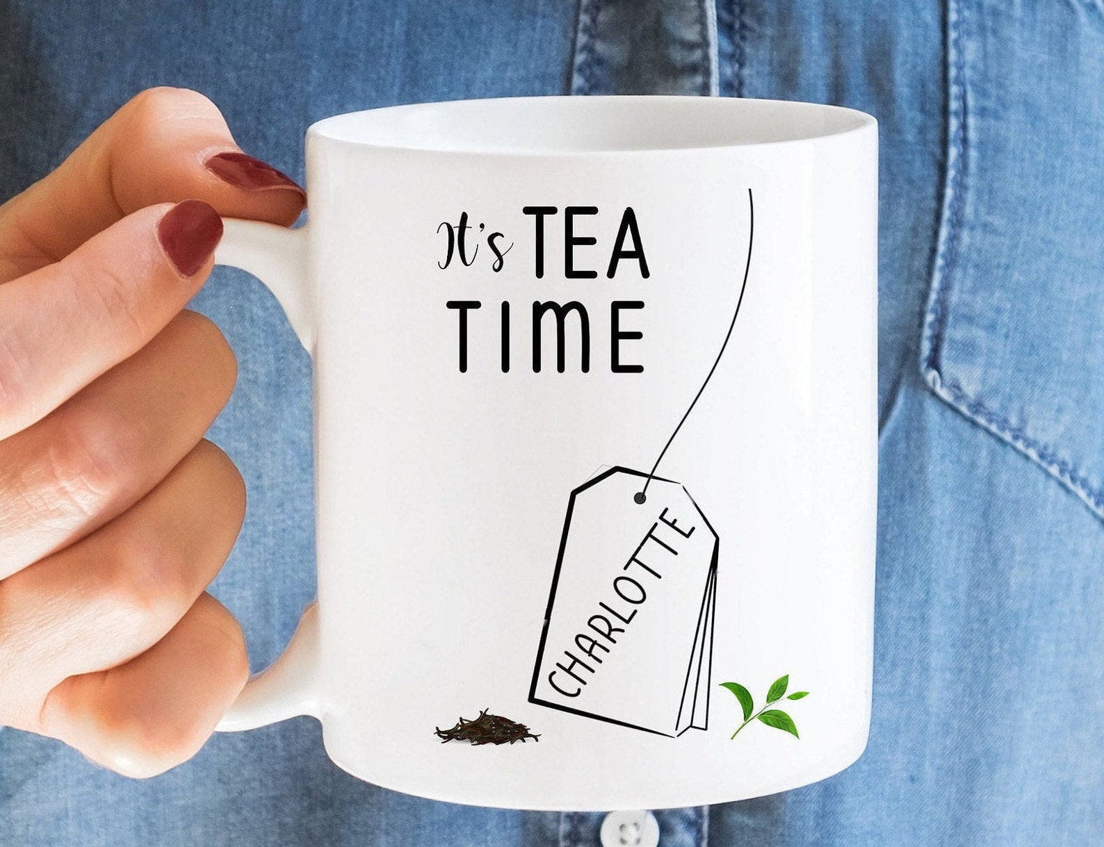 Personalized Tea Mug. It's Tea Time Mug. Mothers Day - Etsy