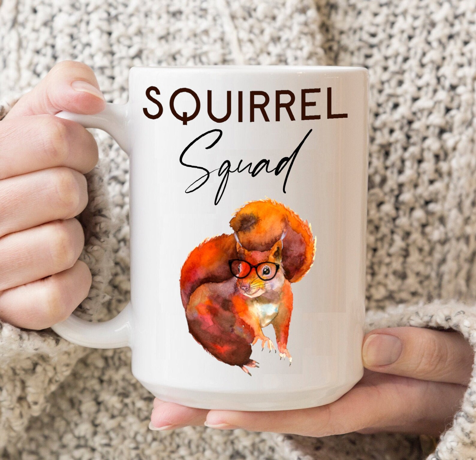 Squirrel Squad Mug. Cute Squirrel Mug. Squirrel Lover Gift | Etsy