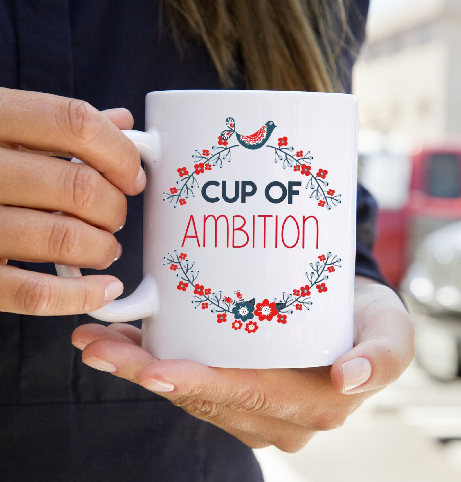 Cup of Ambition Mug. Cute Ambition Gift. Illustrated Tea Cup. - Etsy