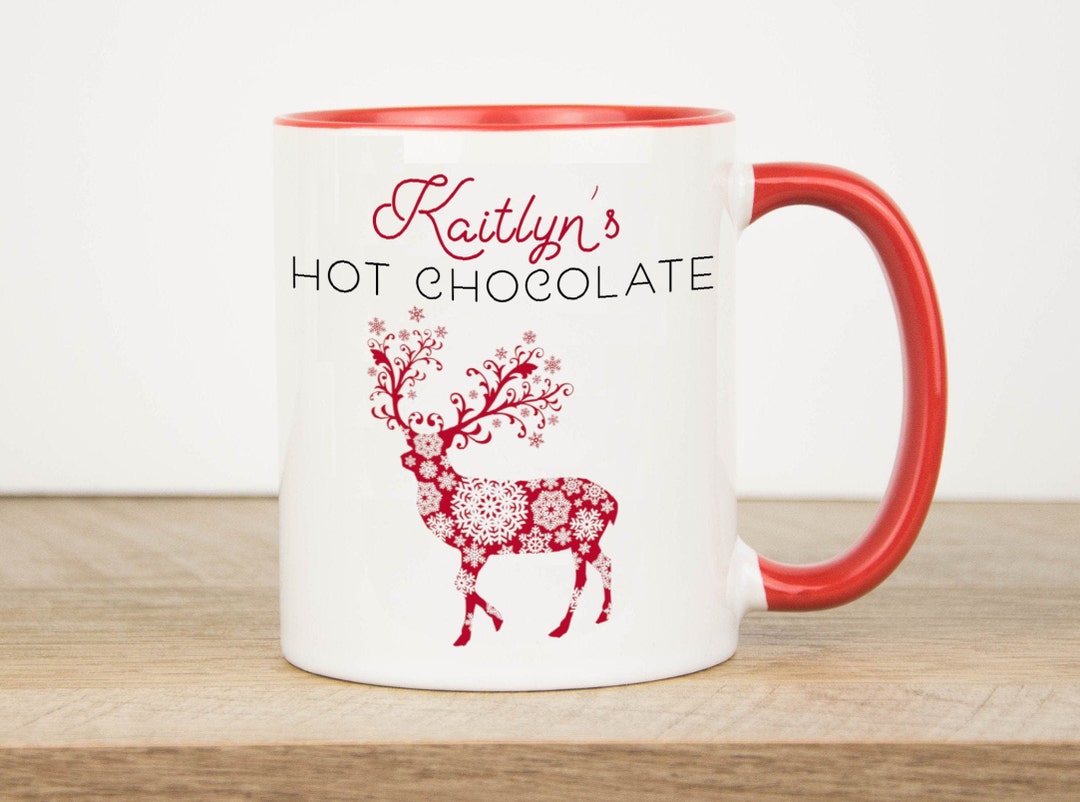 Hot Chocolate Mug. Personalized Christmas Mug. Custom Name - Etsy
