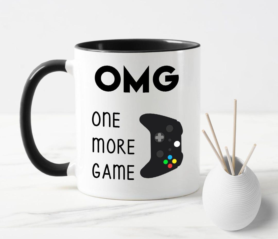One More Game Mug. Christmas Gift for Gamers. Nerd Coffee Mug. Funny ...