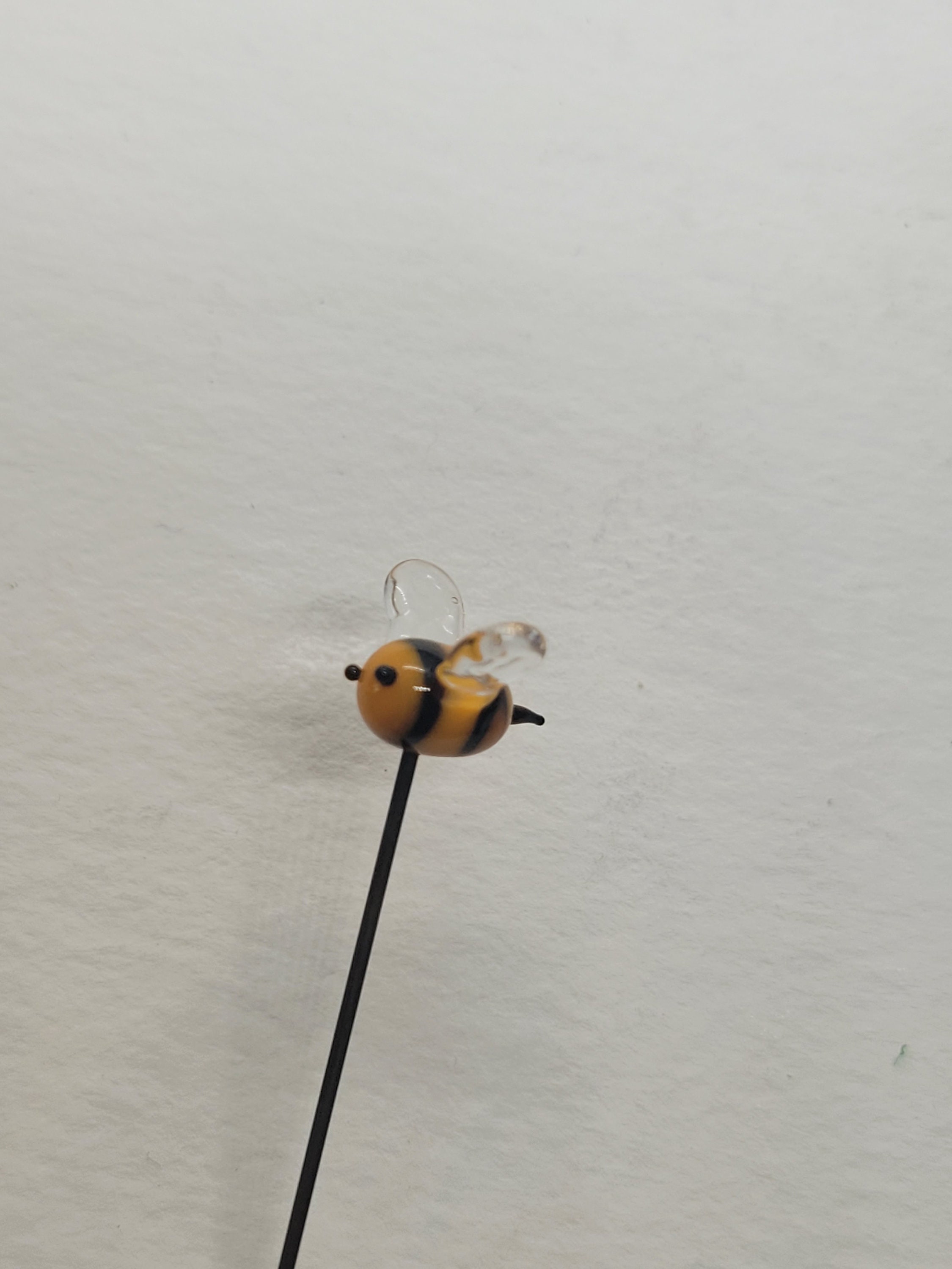 Small Fairy Garden Bee, Glass Bumble Bee, Miniatures for Fairy Garden ...