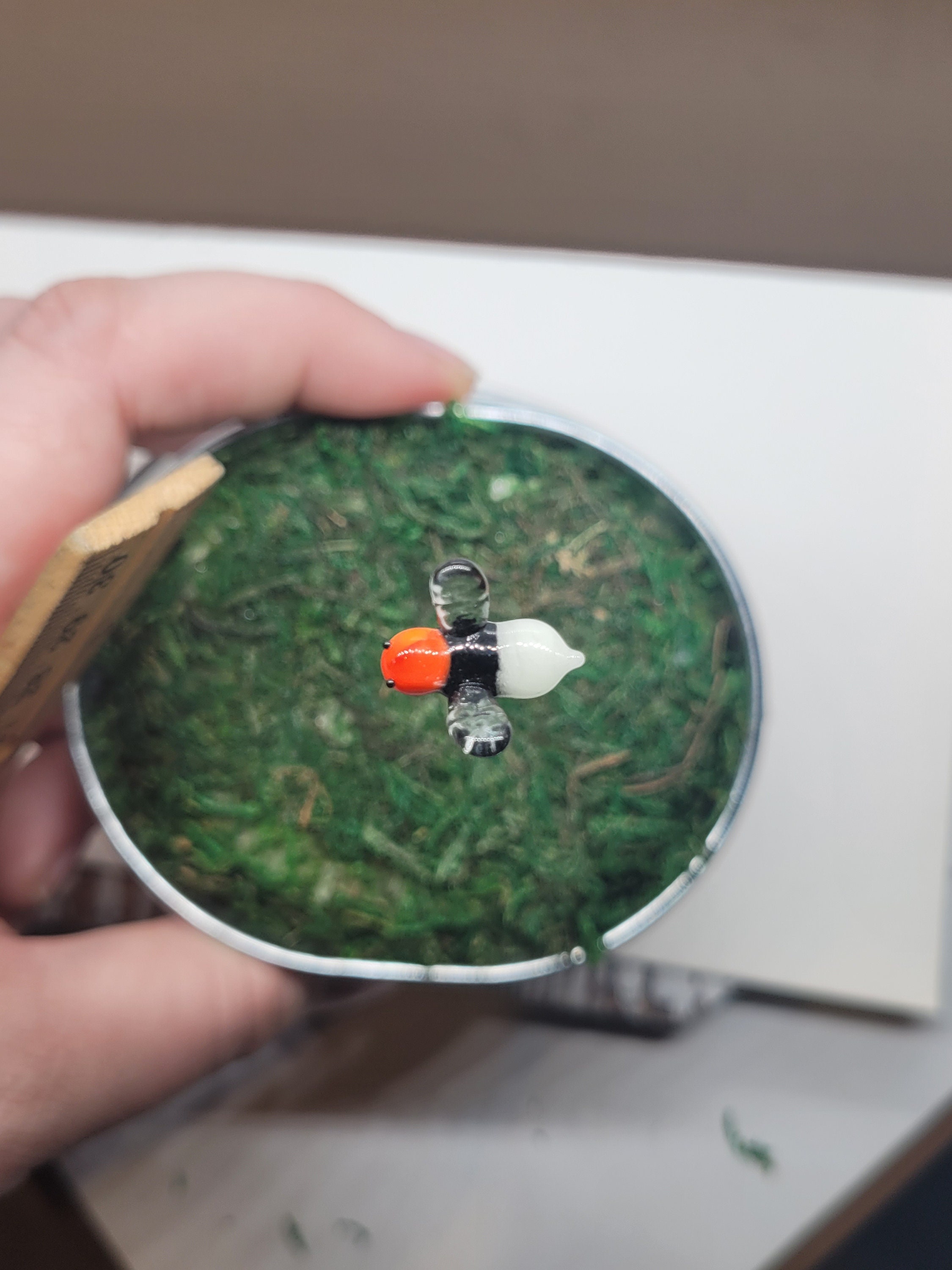 Patio Decor Glass Firefly With Glow Butt Plant Poker Glow in - Etsy