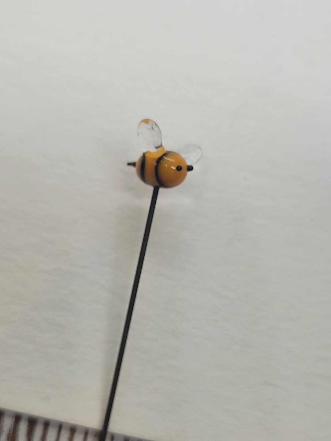 Small Fairy Garden Bee, Glass Bumble Bee, Miniatures for Fairy Garden ...