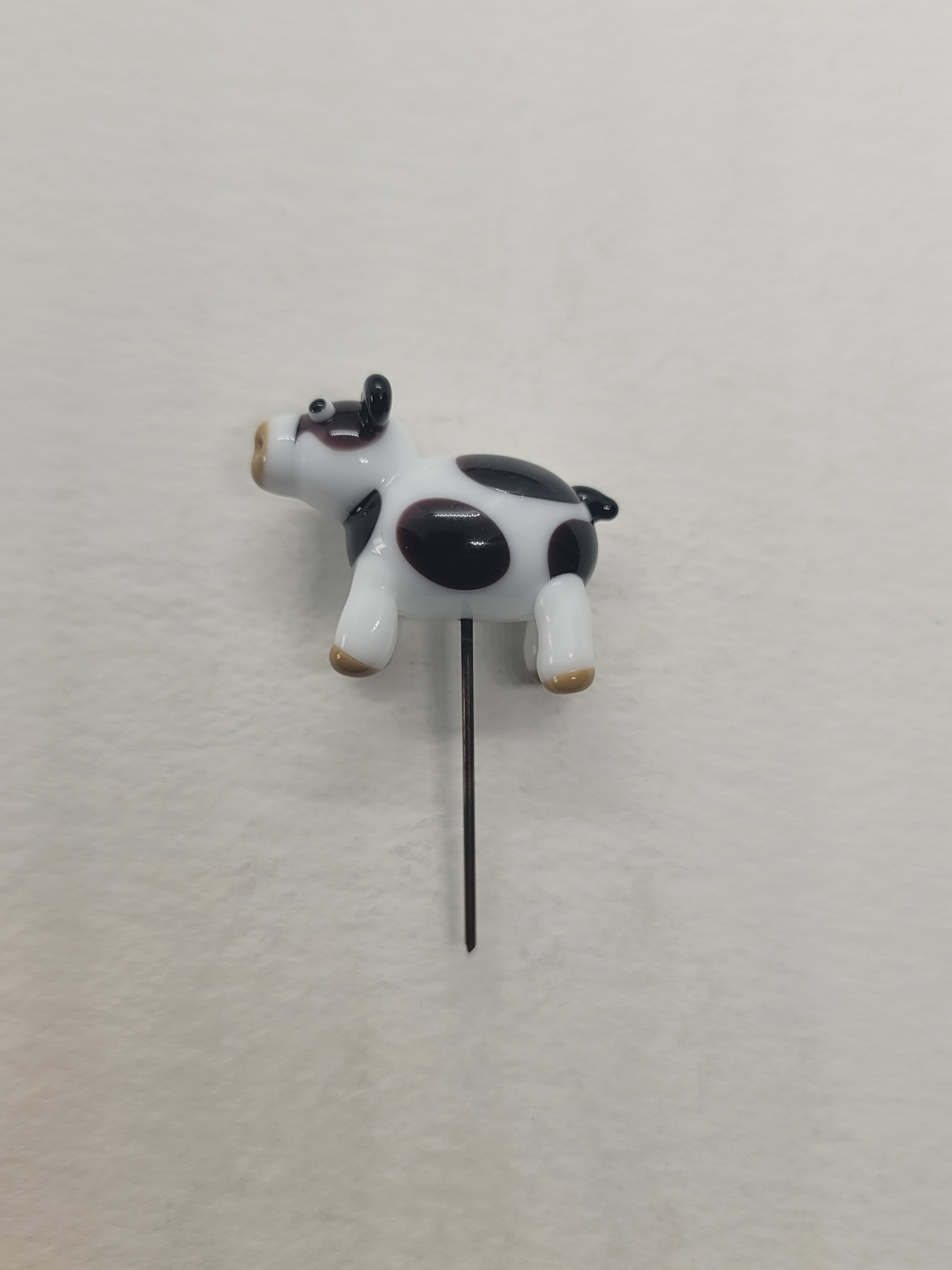 Fairy Garden Cow, Handmade Glass Cow, Terrarium Decoration - Etsy