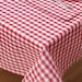 Gingham Red Table Cloth, Traditional Picnic Check Cherry White, Runner ...