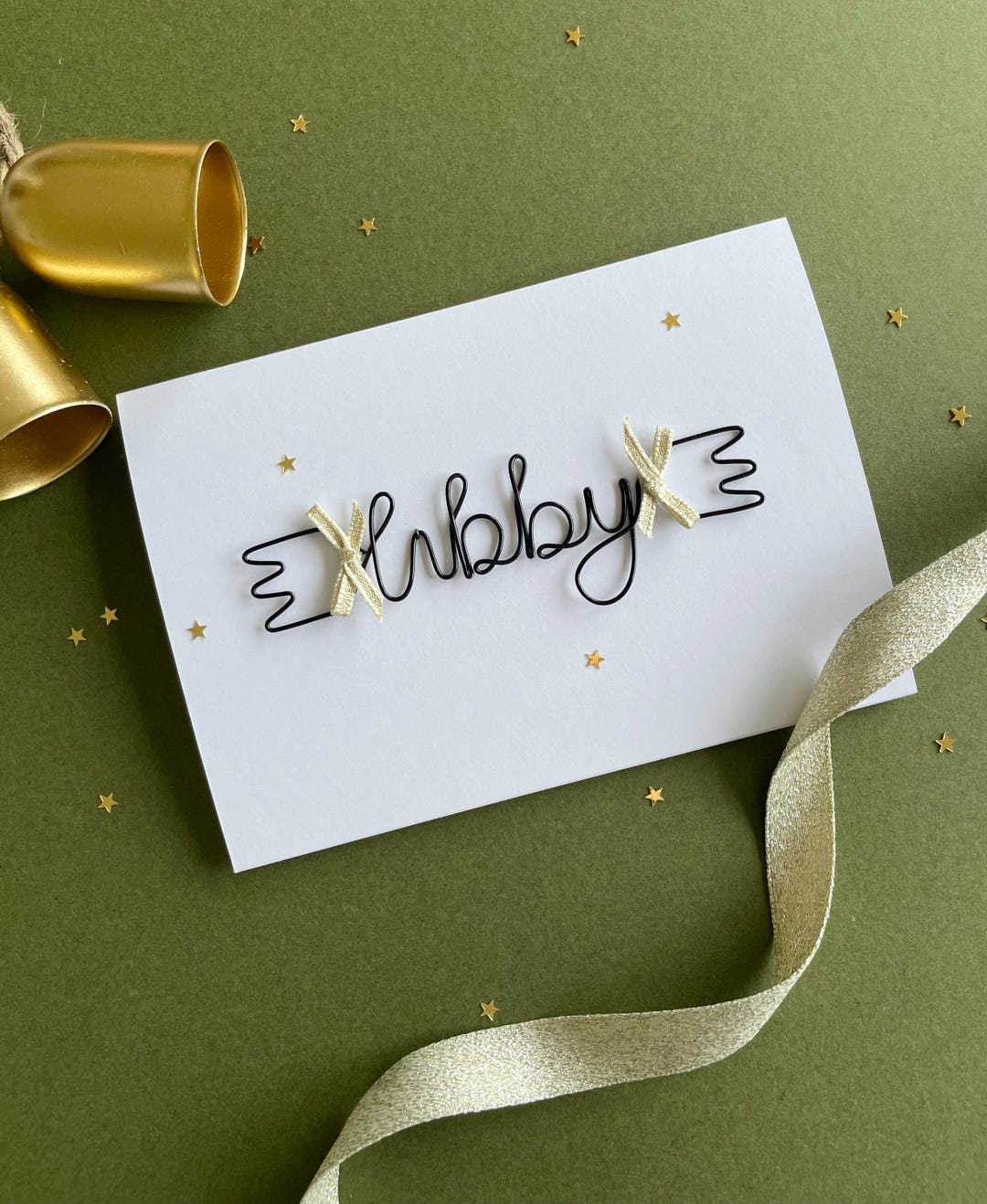 Personalised Wire Christmas Cracker Card - Etsy