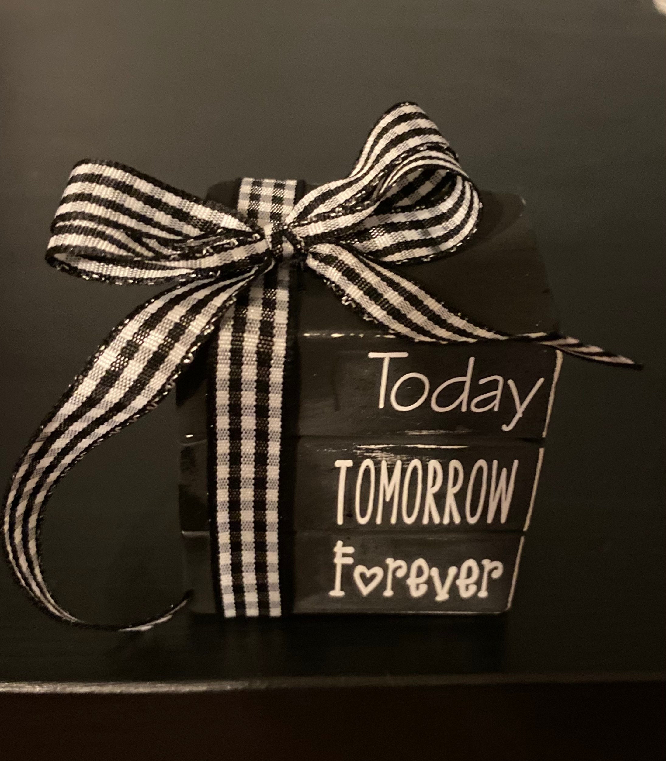 Buffalo Check Decorations Miniature Black and White Decor | Etsy