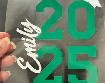 Senior 2025 Car Decal - Etsy