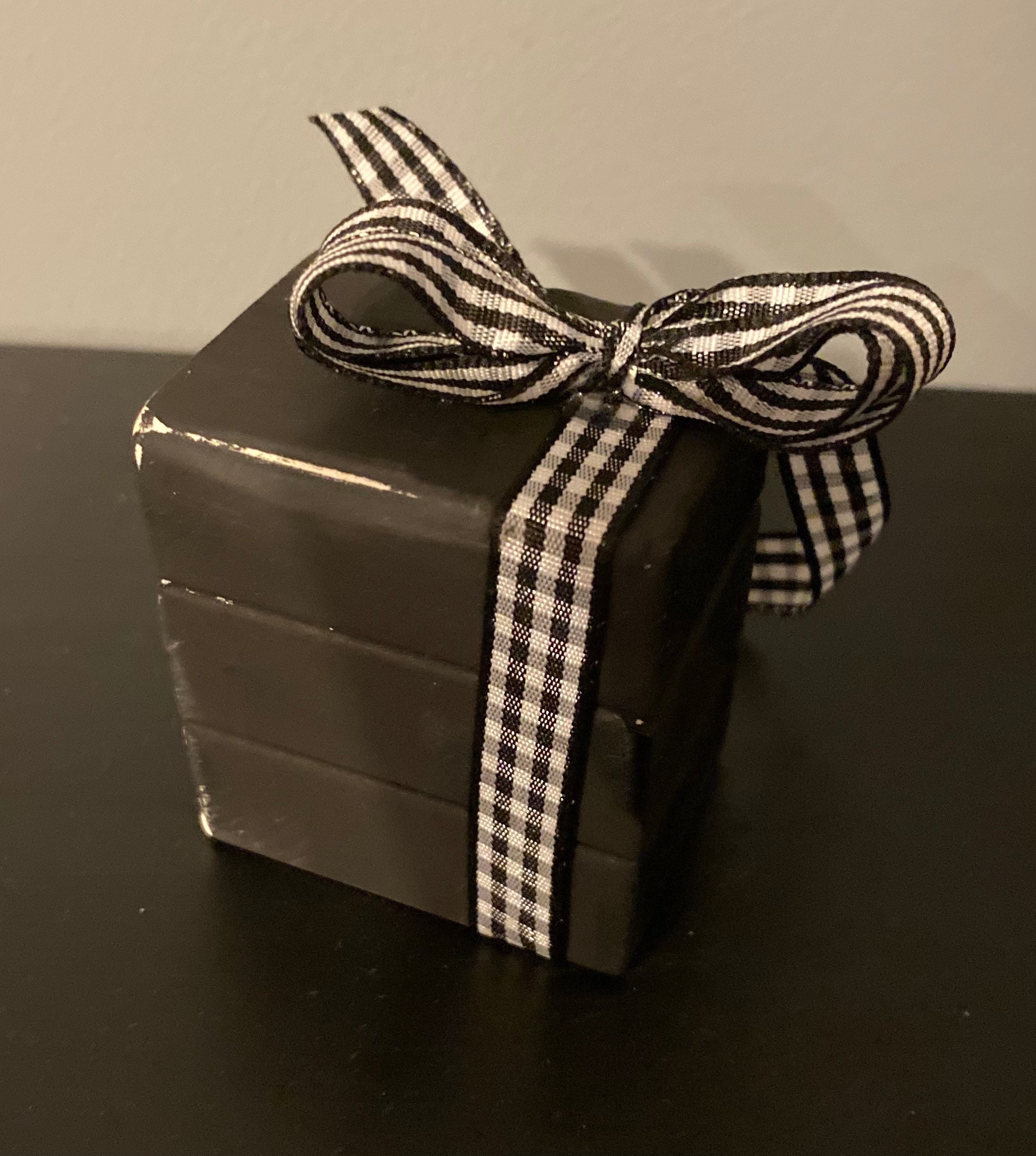 Buffalo Check Decorations Miniature Black and White Decor | Etsy