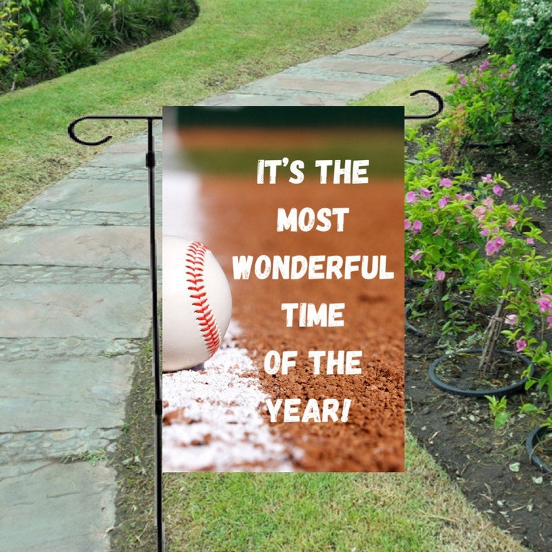 Baseball Garden Flag - Etsy