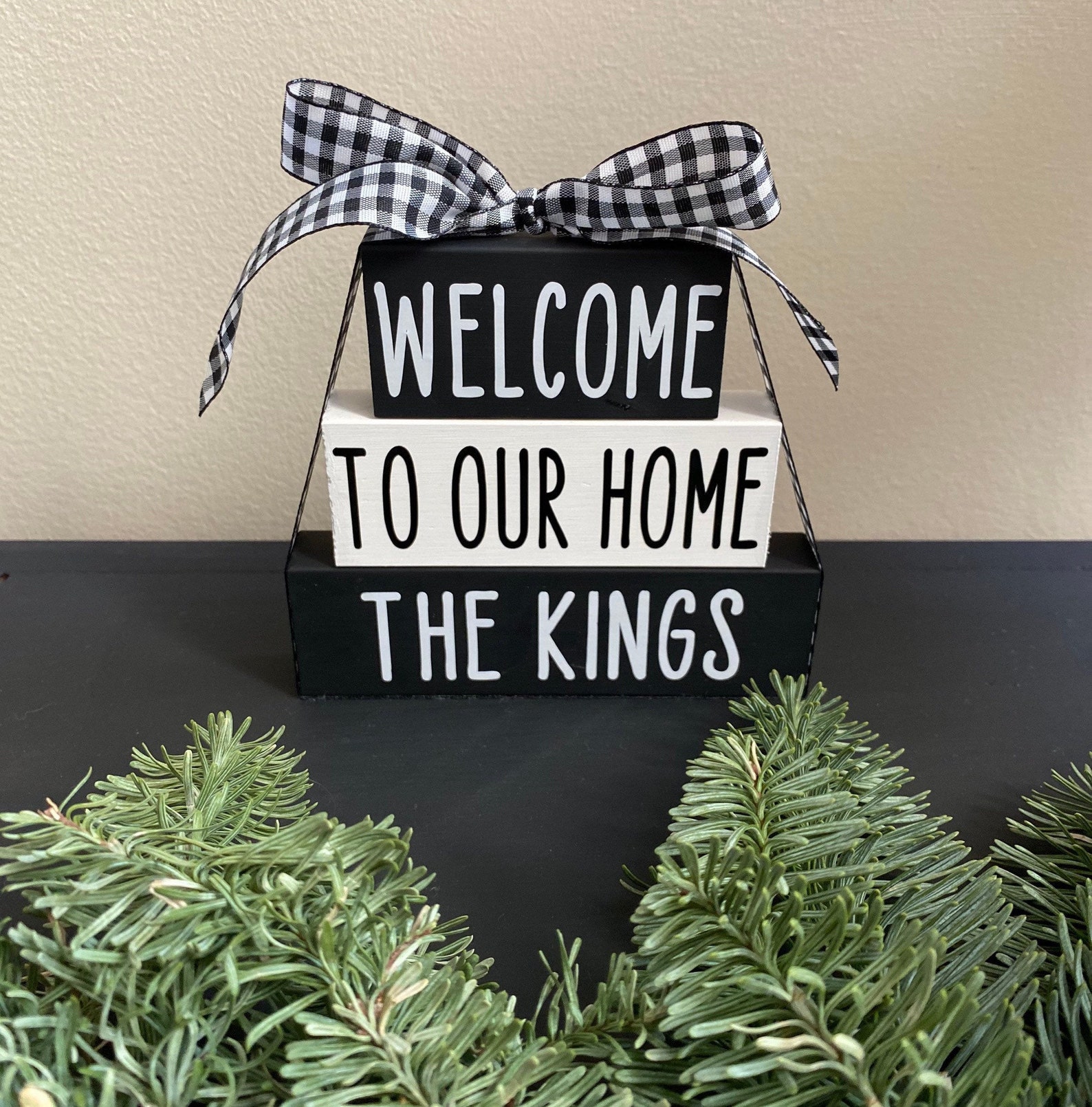 Buffalo Check Decorations Black and White Decor Buffalo - Etsy