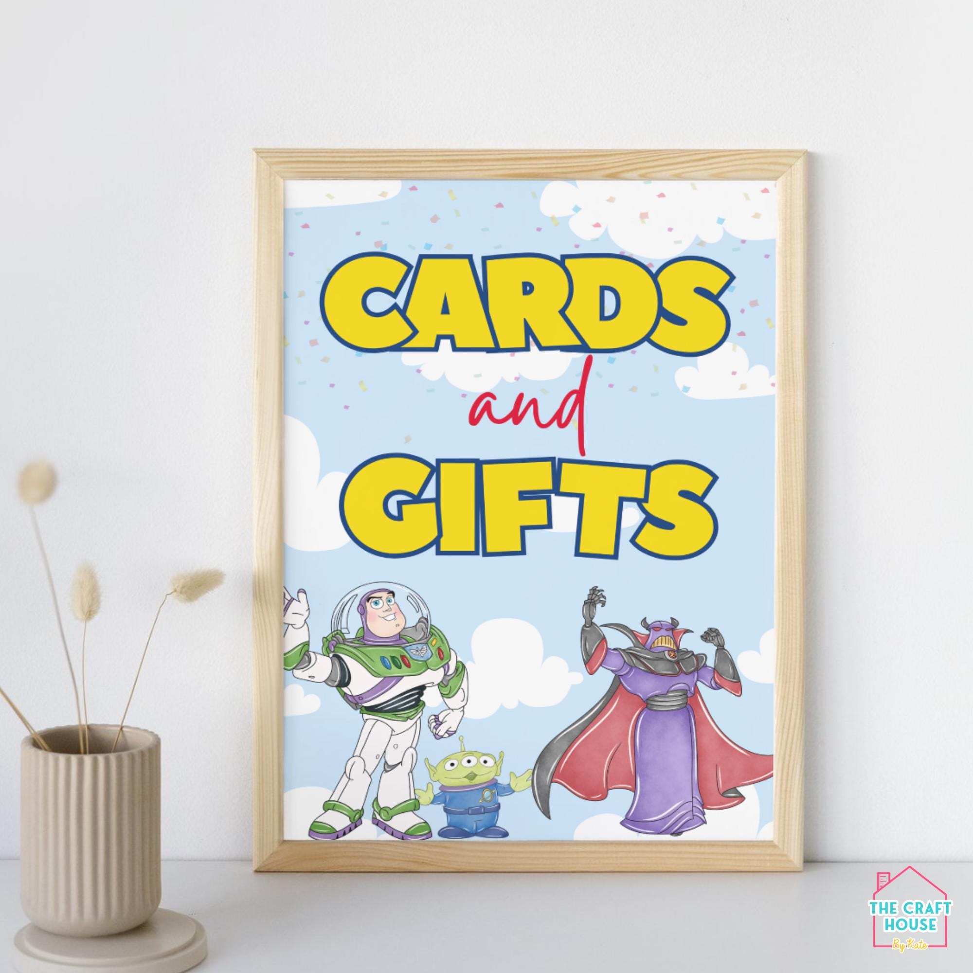 Toy Story Birthday Party Sign | Cards and Gifts Table Decor (digital ...