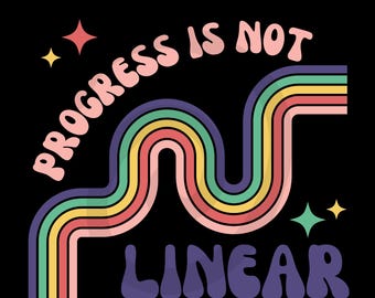 Progress is Not Linear Print - Etsy
