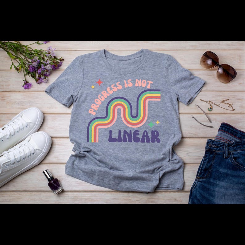 Progress is Not Linear PNG - Etsy