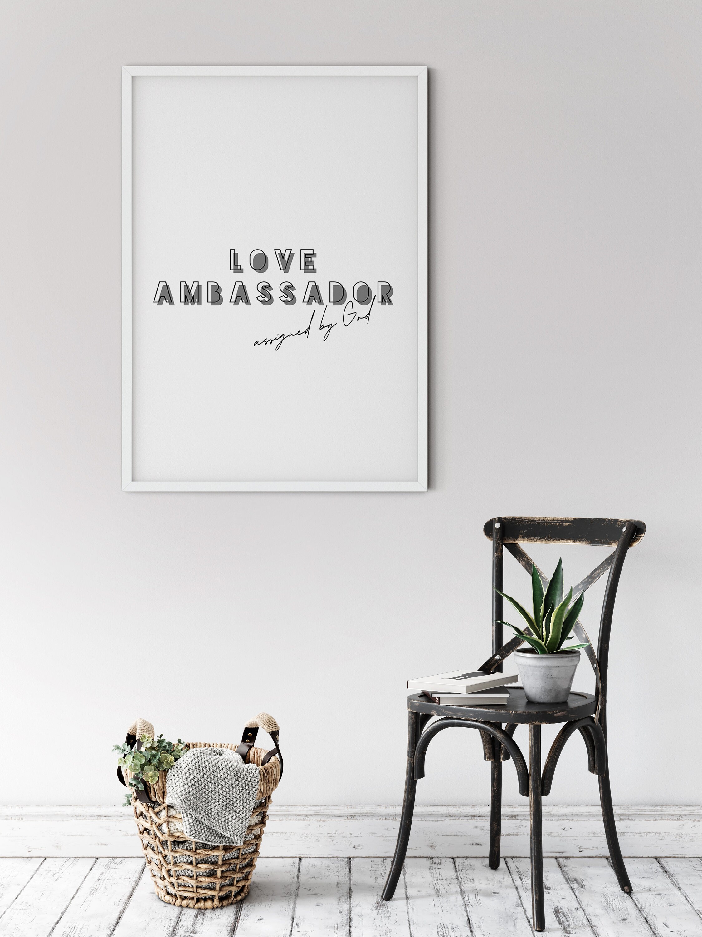 2 Corinthians 5 20 SCRIPTURE TYPOGRAPHY ART black and | Etsy