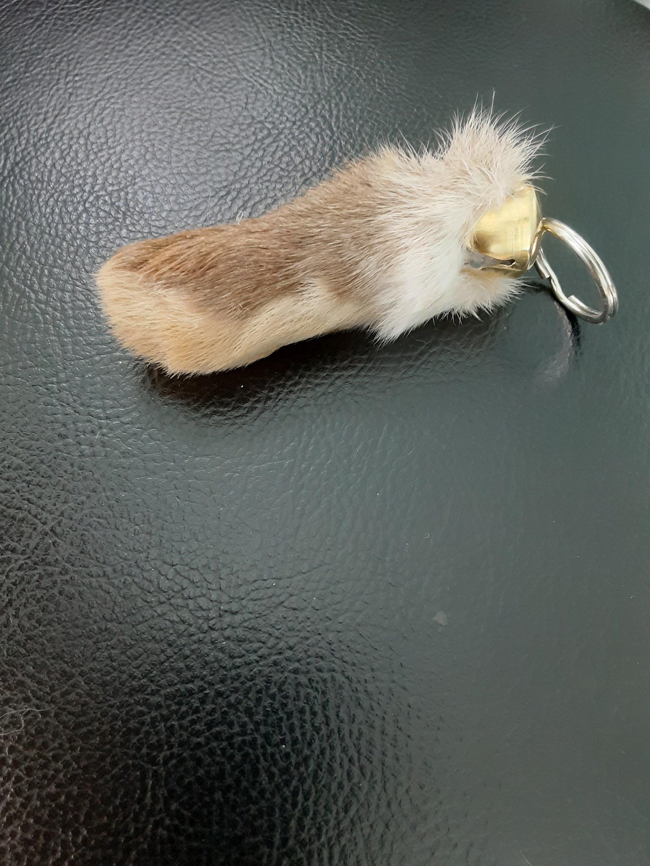 Lucky Rabbits Foot Key Chain - Etsy