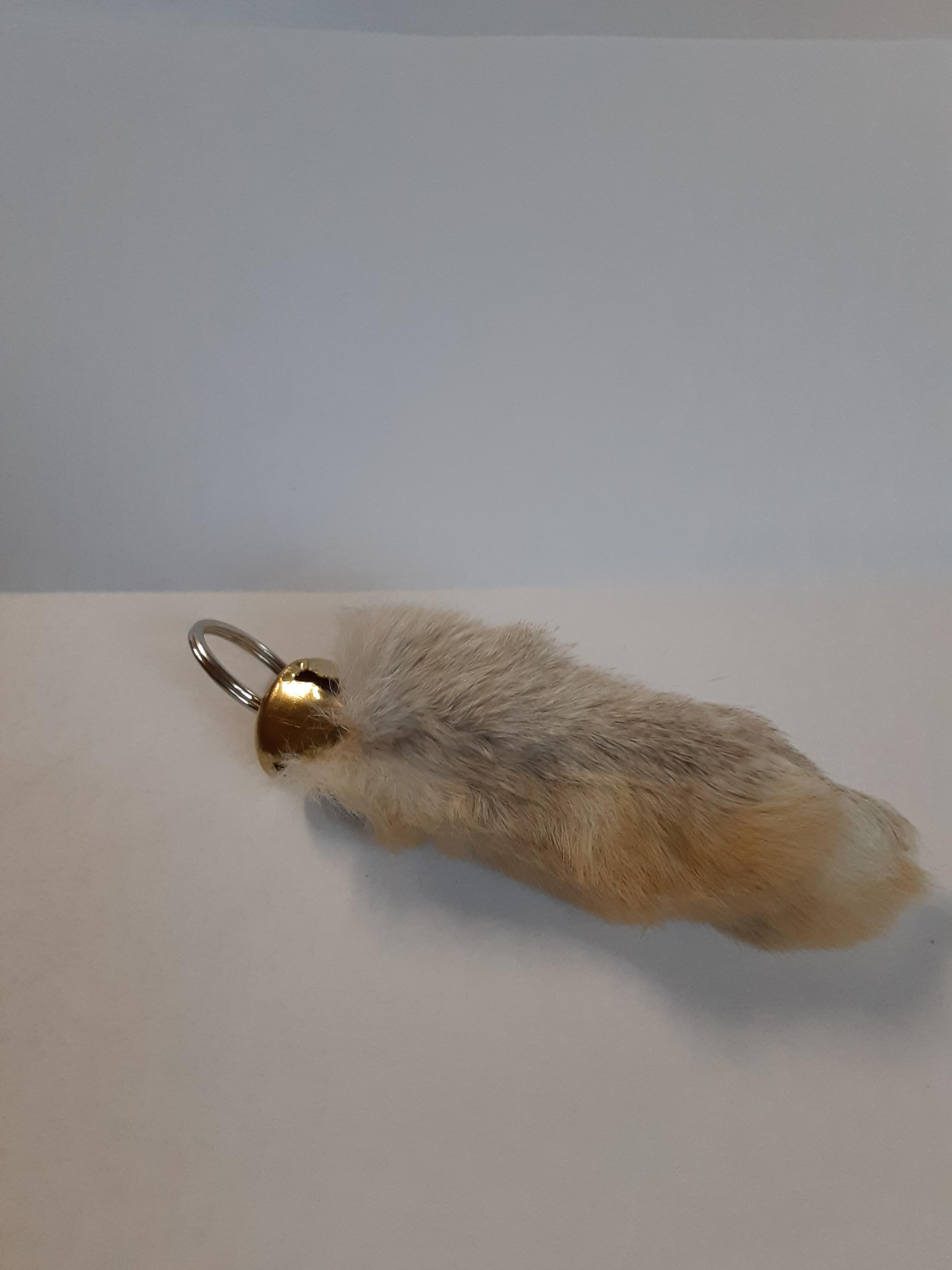 Lucky Rabbits Foot Key Chain - Etsy