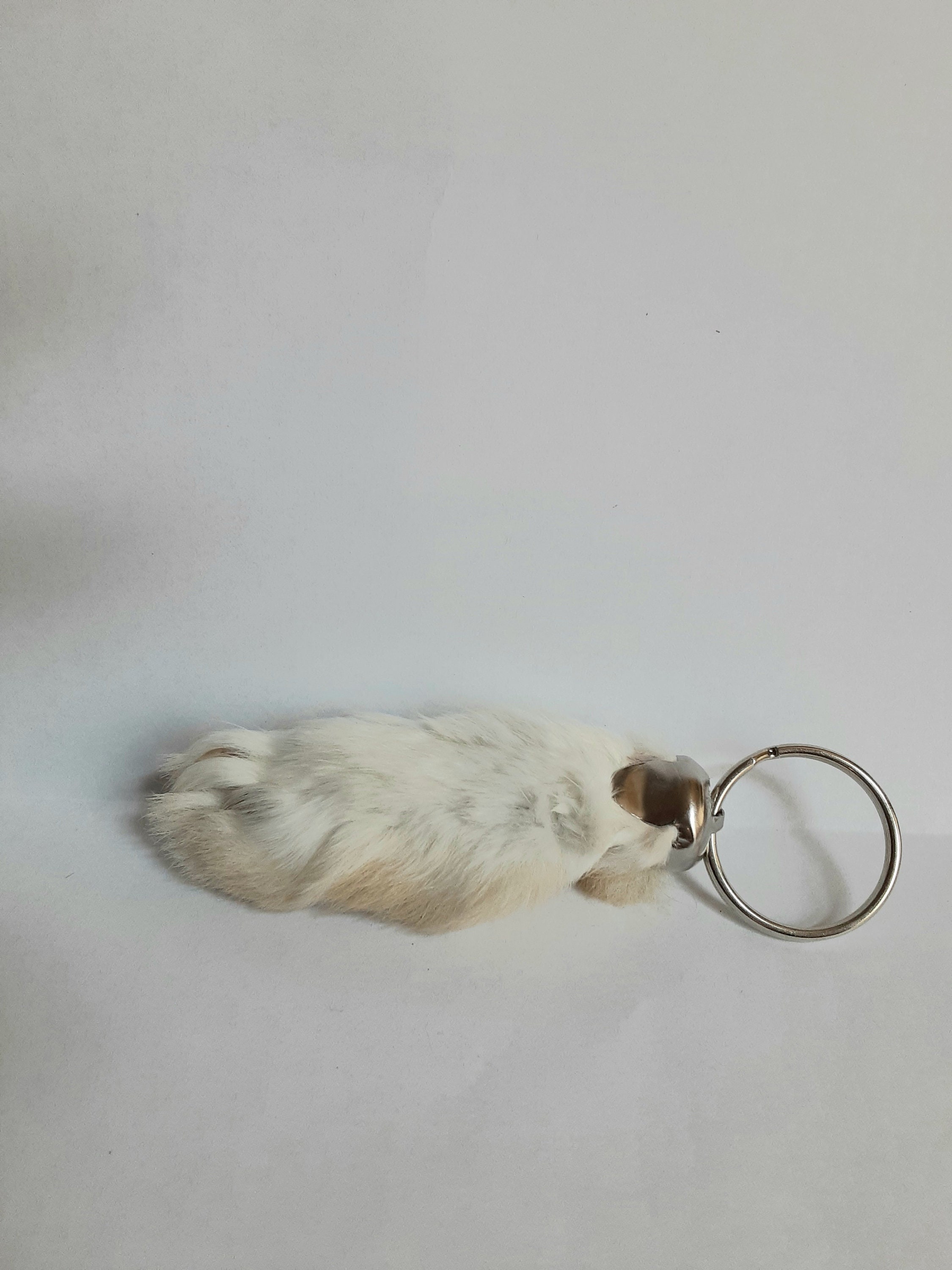 Lucky Rabbits Foot Key Chain - Etsy