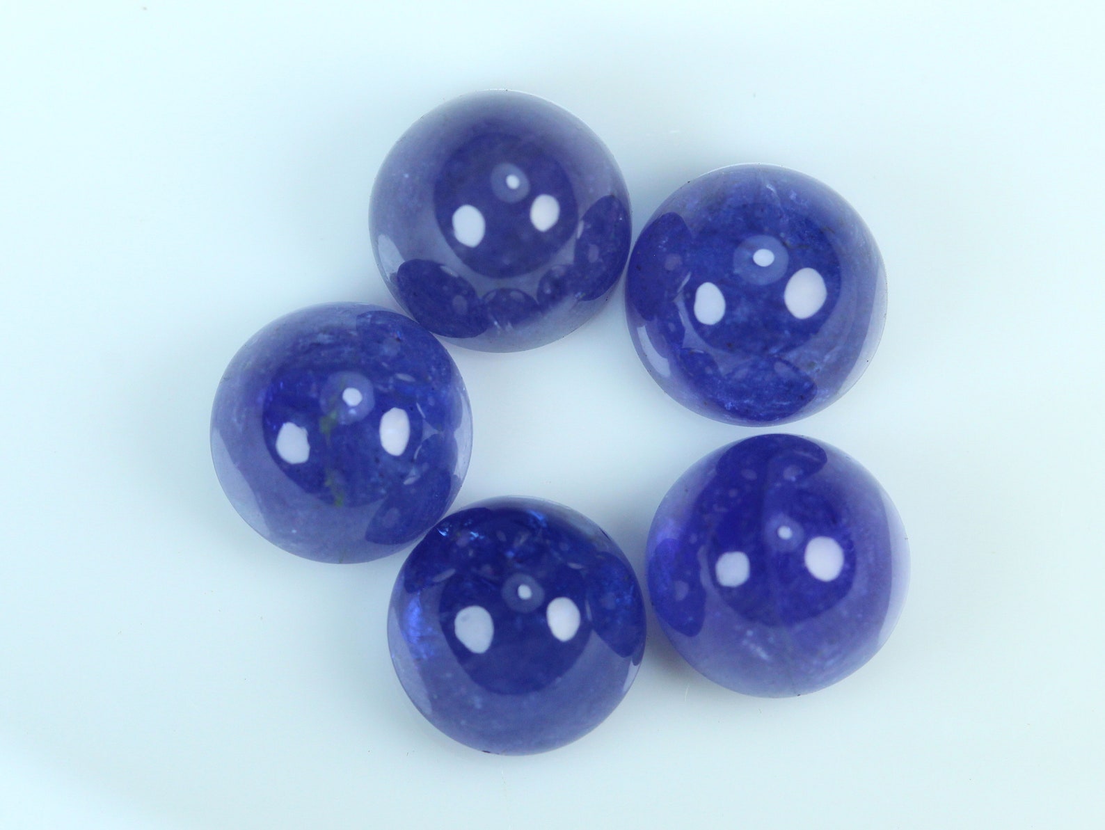 Deep Blue Color Tanzanite 12x12 MM Round Cabochons. Price per Piece ...