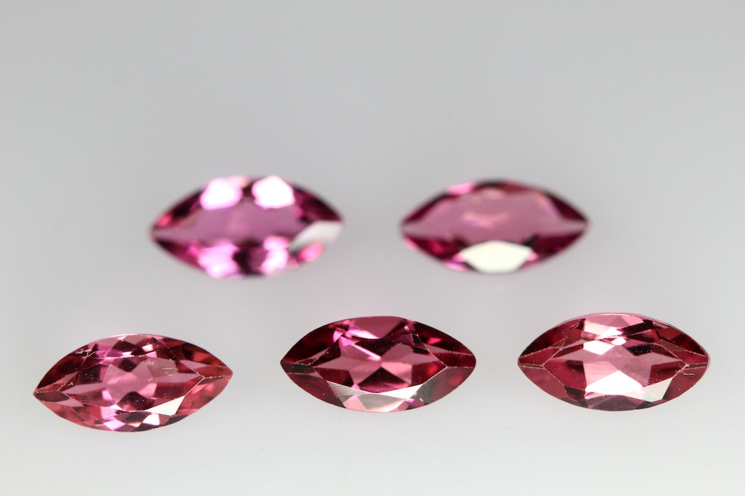 Natürlicher Turmalin Rosa Facettiert 8 x 4 MM Marquise. FARBE AUSWÄHLEN ...